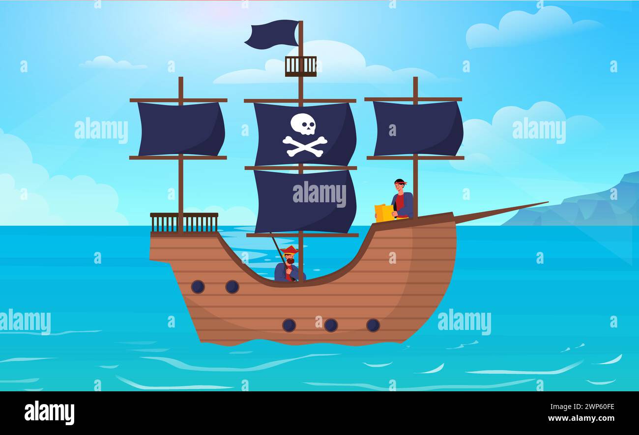 Sunk boat Stock Vector Images - Alamy