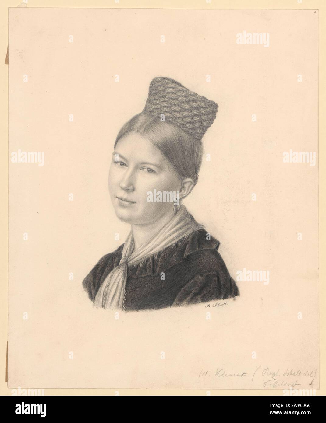 Portrait of Miss Klemet; Schall, Raphael (1815-1859); around 1840 (1835 ...