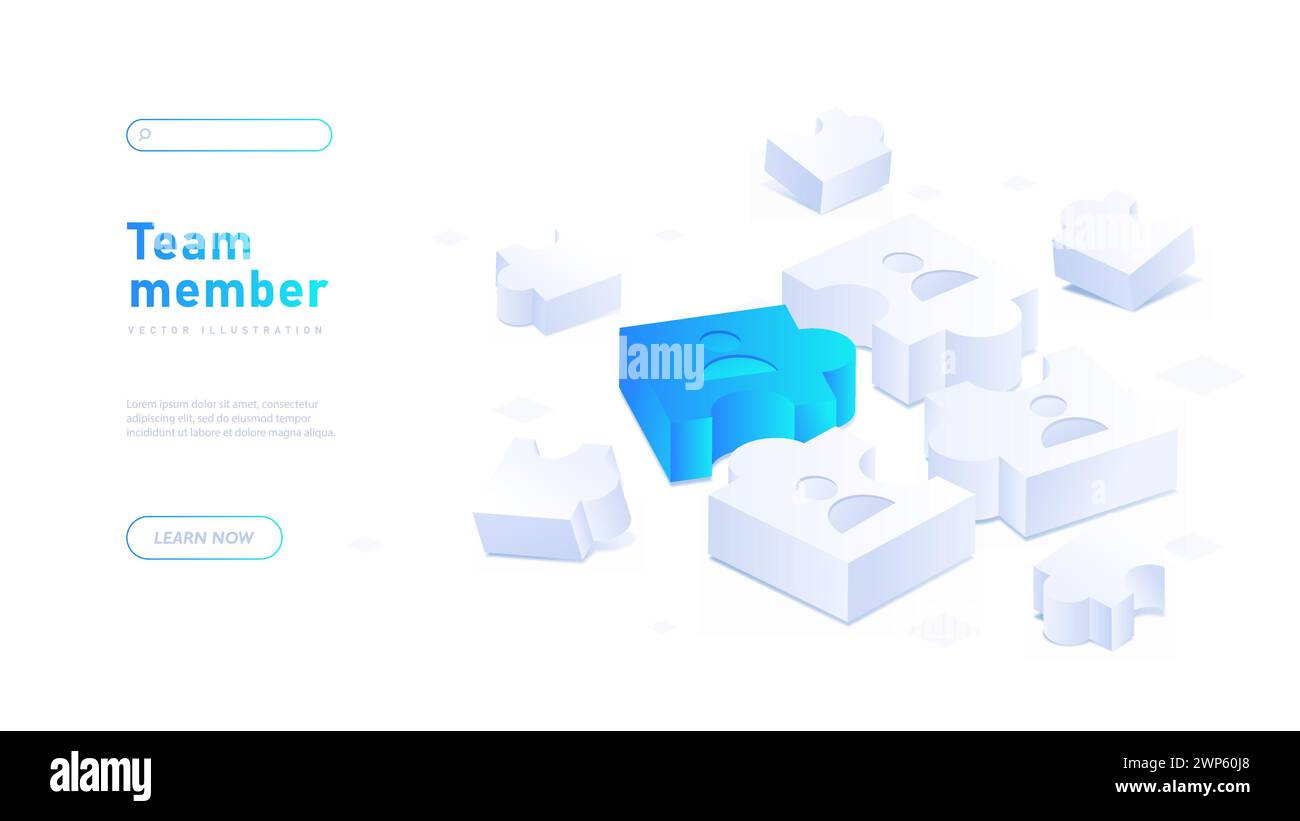 Team member white poster vector Stock Vector Image & Art - Alamy