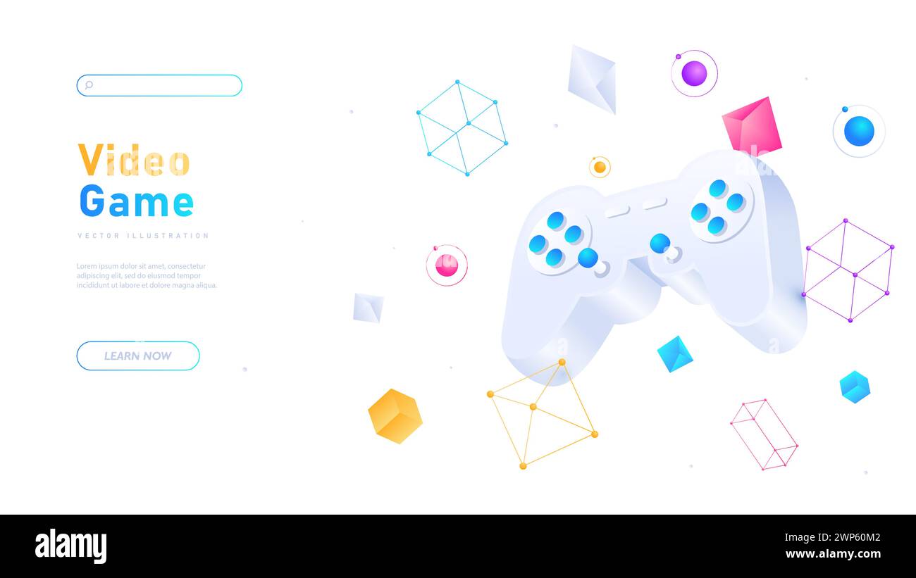 Video game glitch background Cut Out Stock Images & Pictures - Alamy