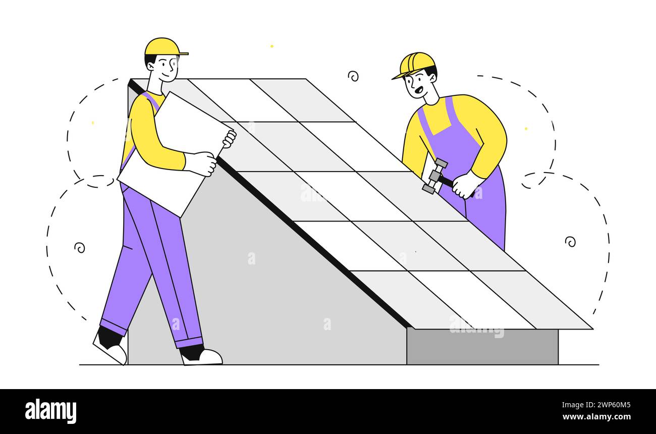 Roof construction vector simple Stock Vector Image & Art - Alamy