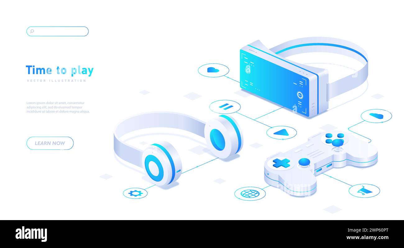 Time to play white poster vector Stock Vector Image & Art - Alamy