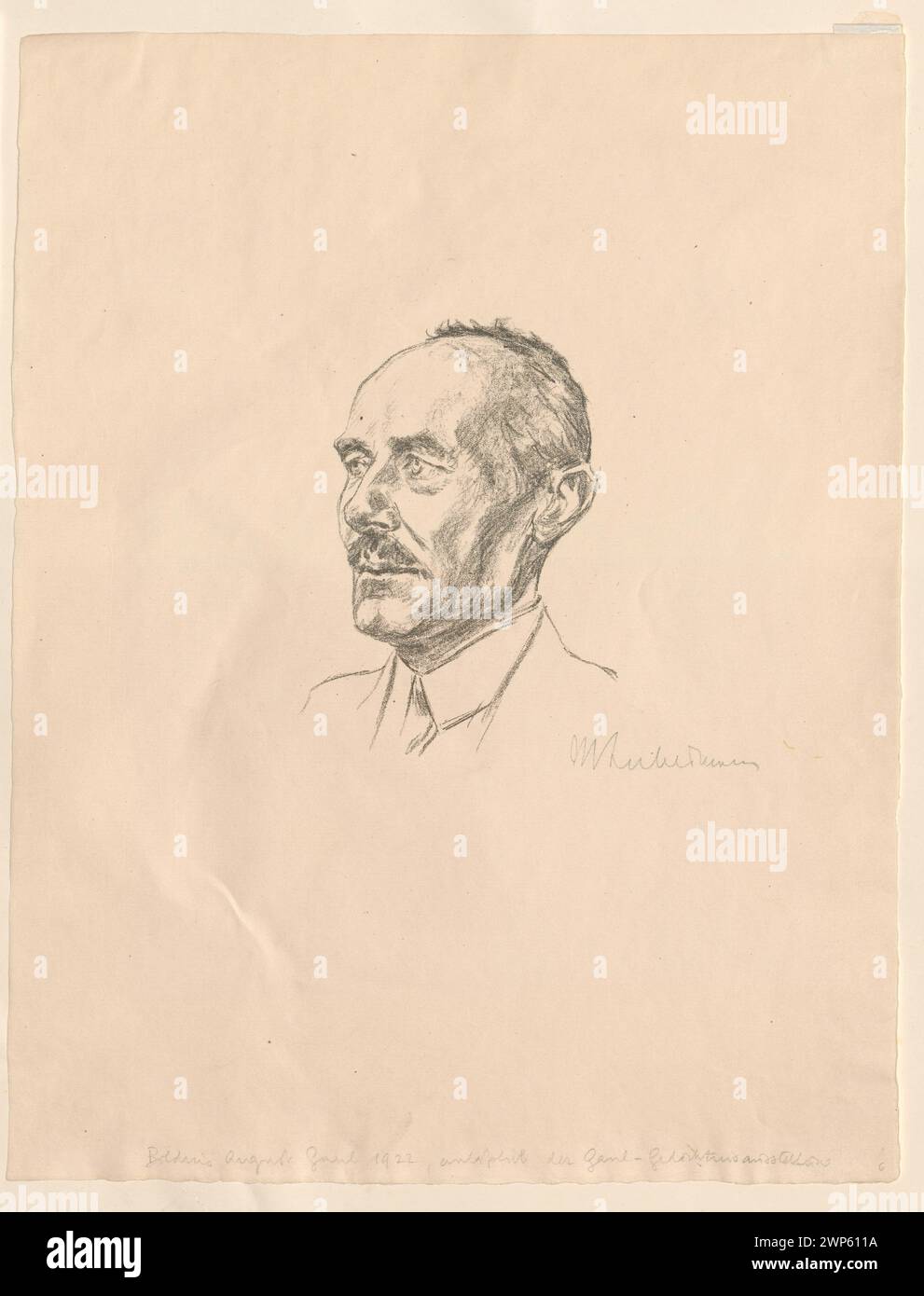 Max Liebermann's 1922 portrait shows German sculptor August Gaul (1869 ...