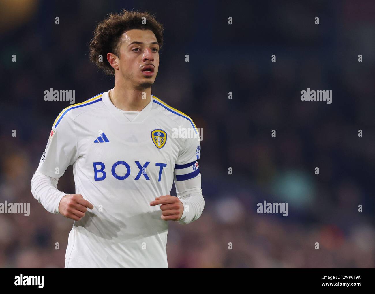 Leeds, UK. 5th Mar, 2024. Ethan Ampadu of Leeds United during the Sky ...