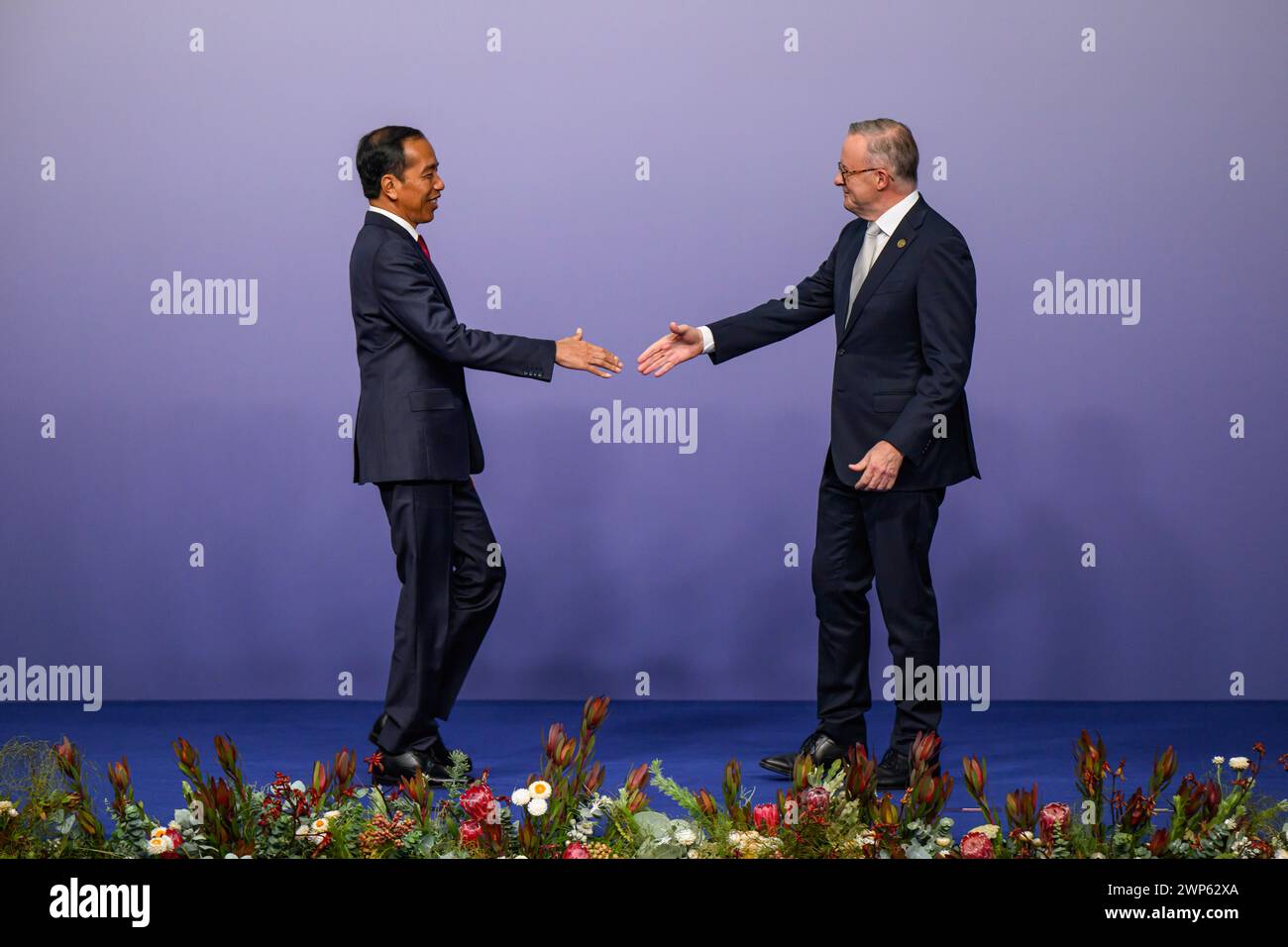 (L-R) President of the Republic of Indonesia, Joko Widodo, and Prime ...