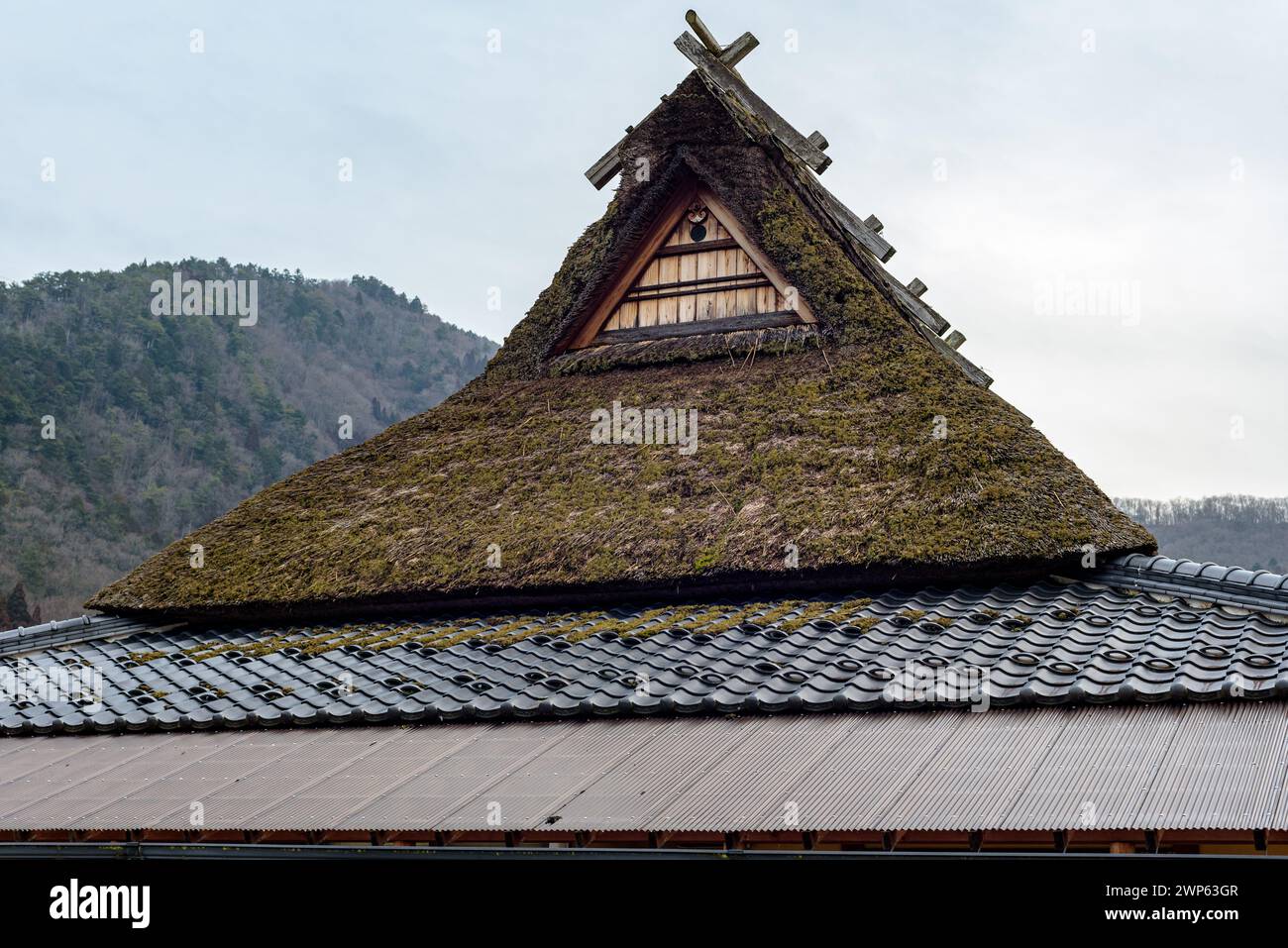 Traditional thatched roof houses of Miyama village in Kyoto Prefecture ...