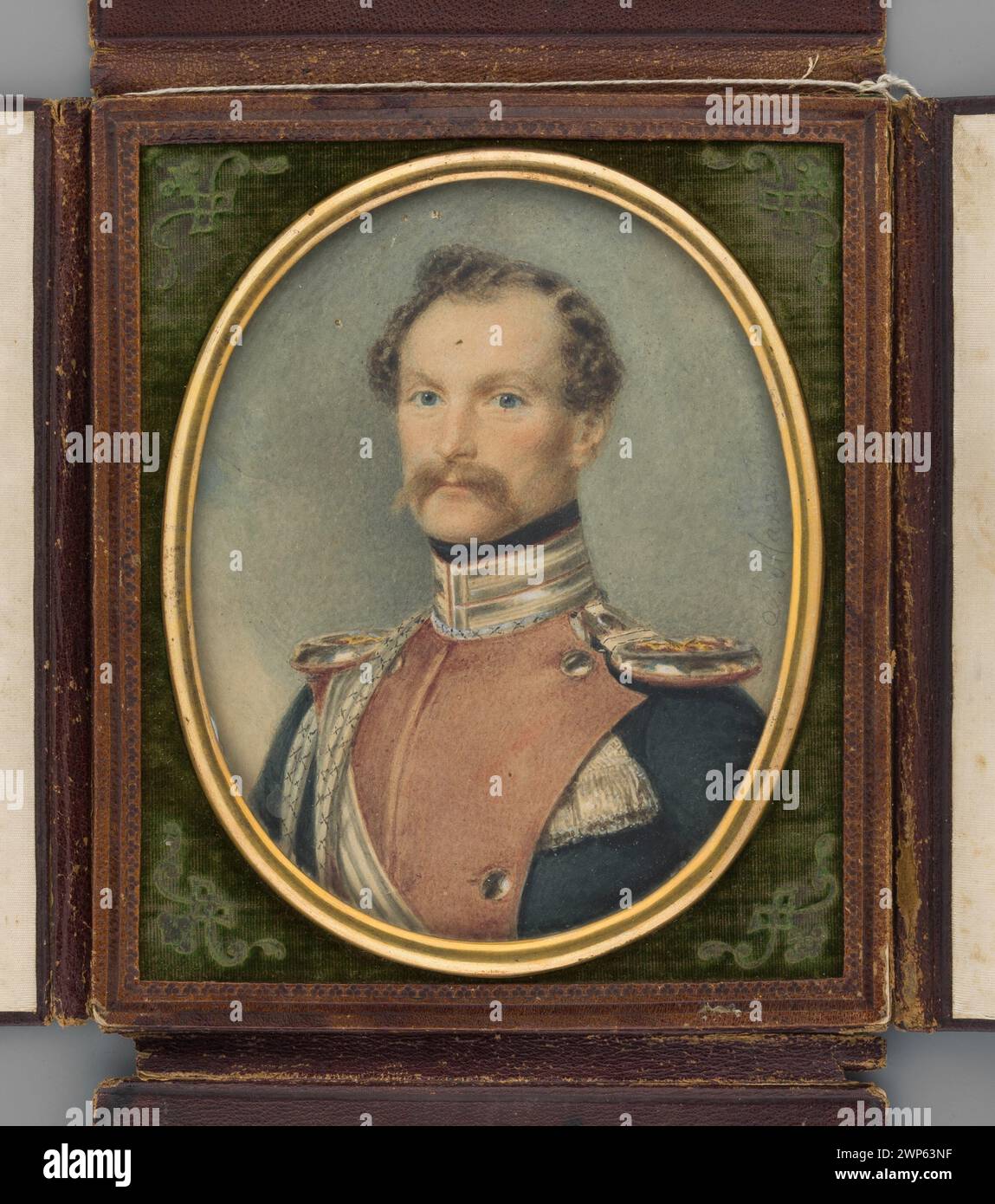 Portrait of the captain of the Prussian cavalry.; Marsza Kiewicz ...
