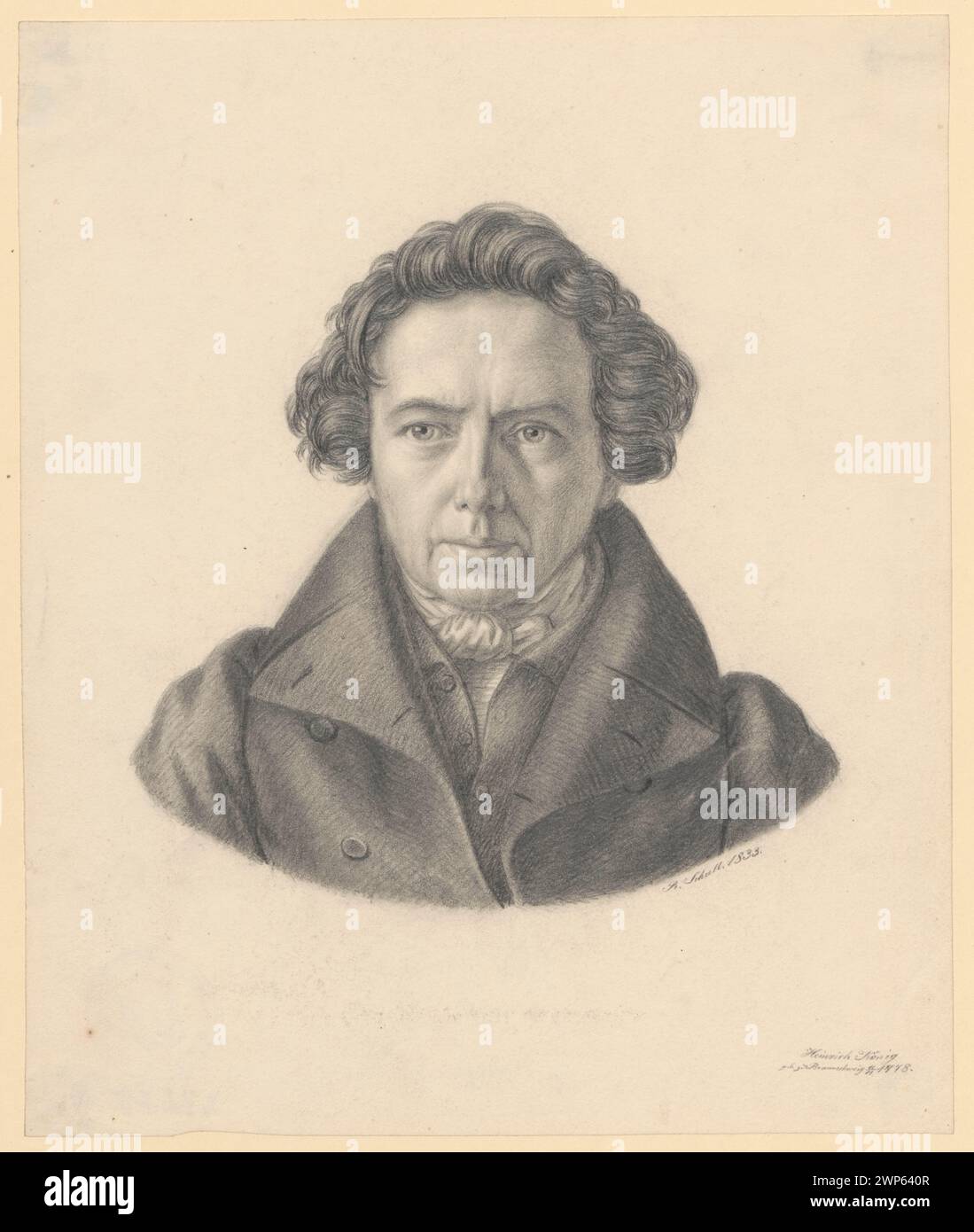 Portrait of Johann König (1778- after 1833); Schall, Raphael (1815-1859 ...