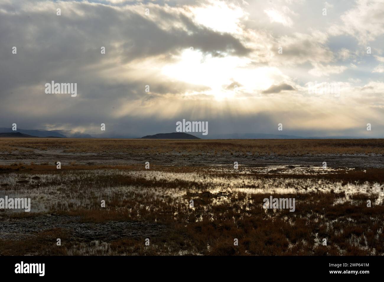 Steppe landscape people hiking background hi-res stock photography and ...