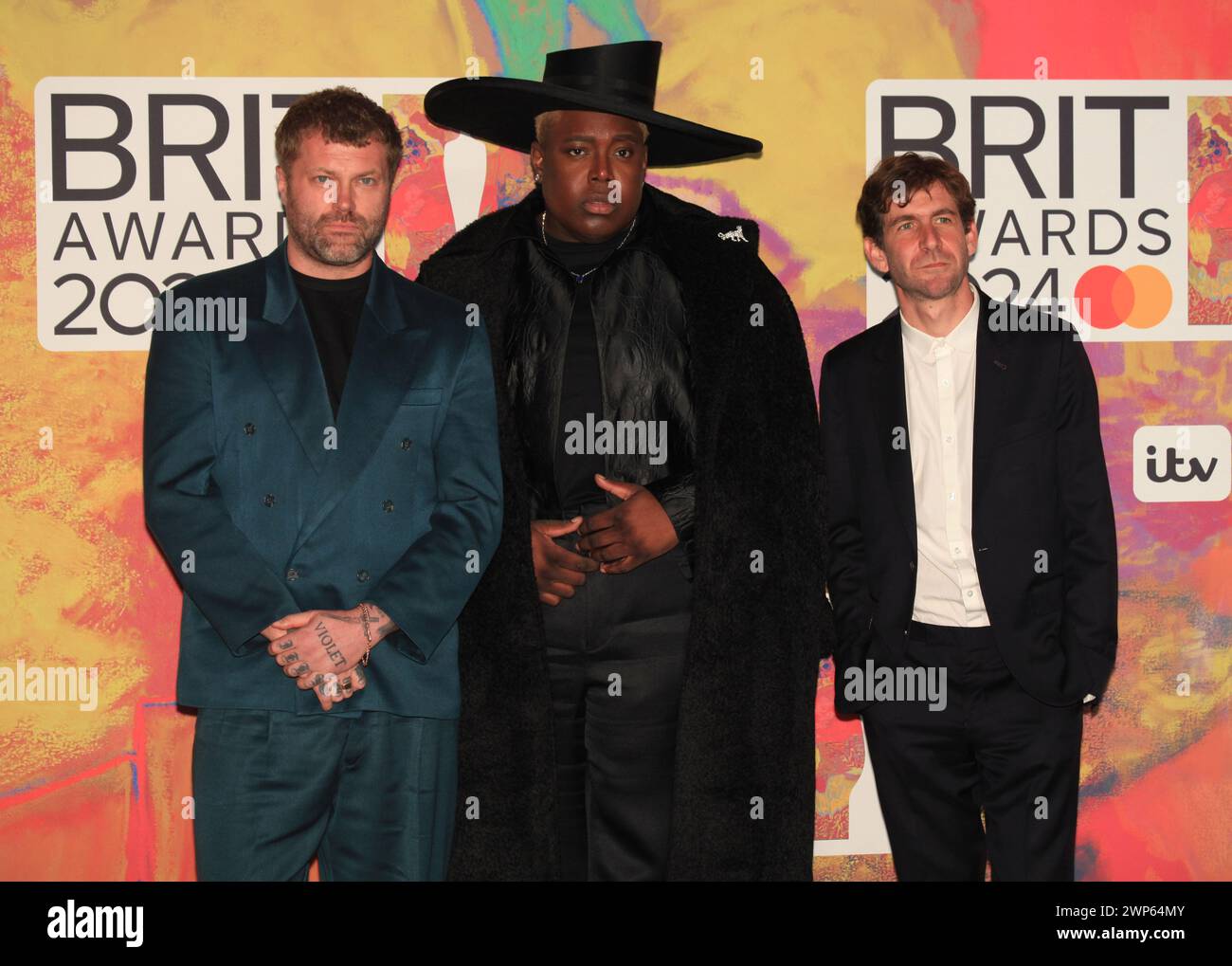 London, UK. Gabriels: Ryan Hope, Jacob Lusk and Ari Balouzian at the ...