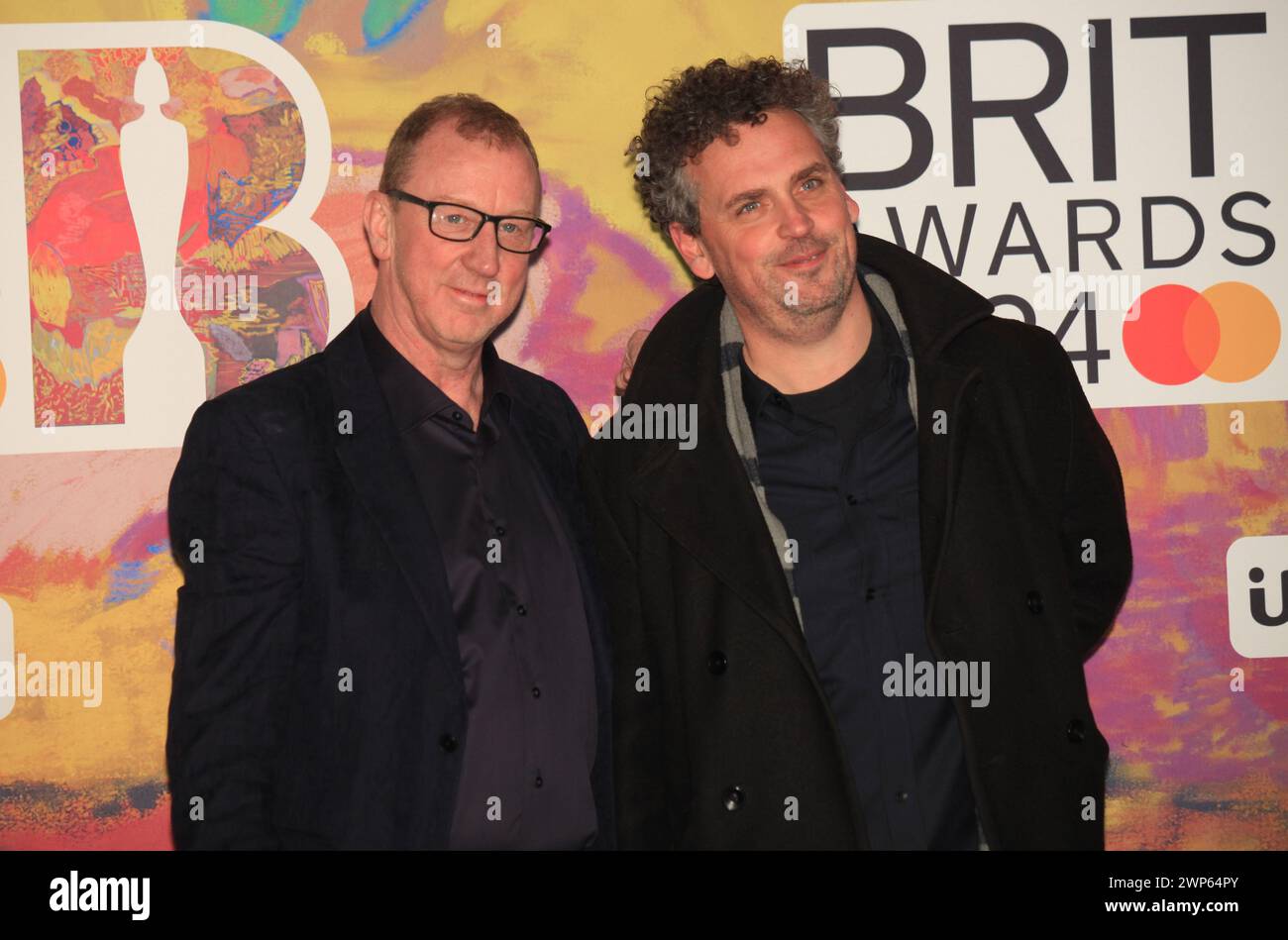 London, UK. Dave Roundtree and James Ford at the BRIT Awards 2024. The ...