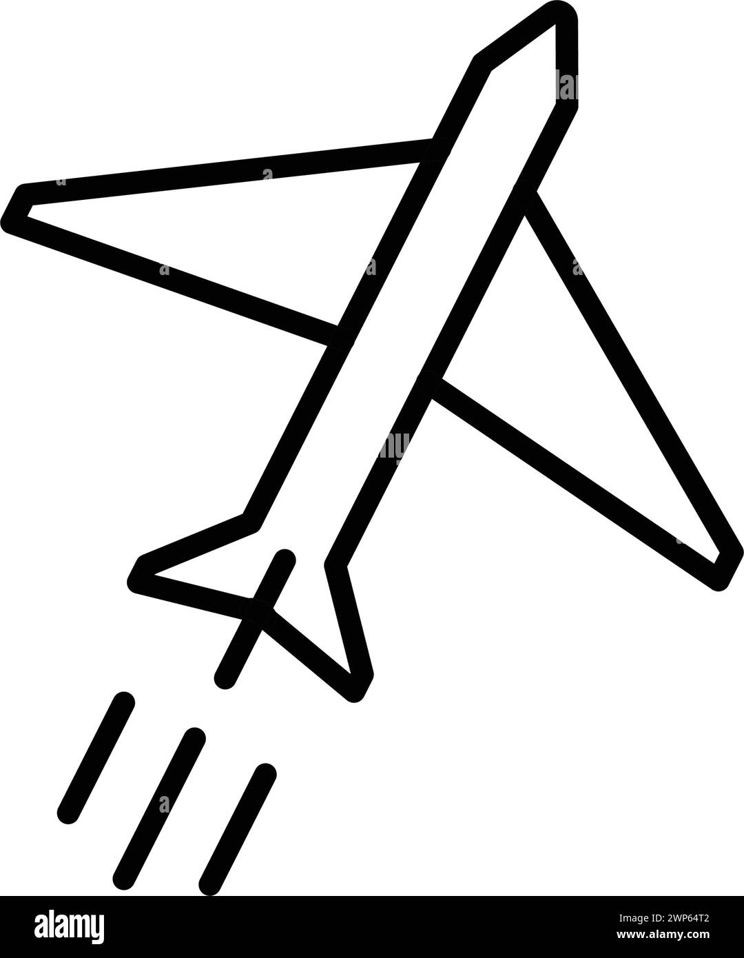 Commercial jet top view Black and White Stock Photos & Images - Alamy