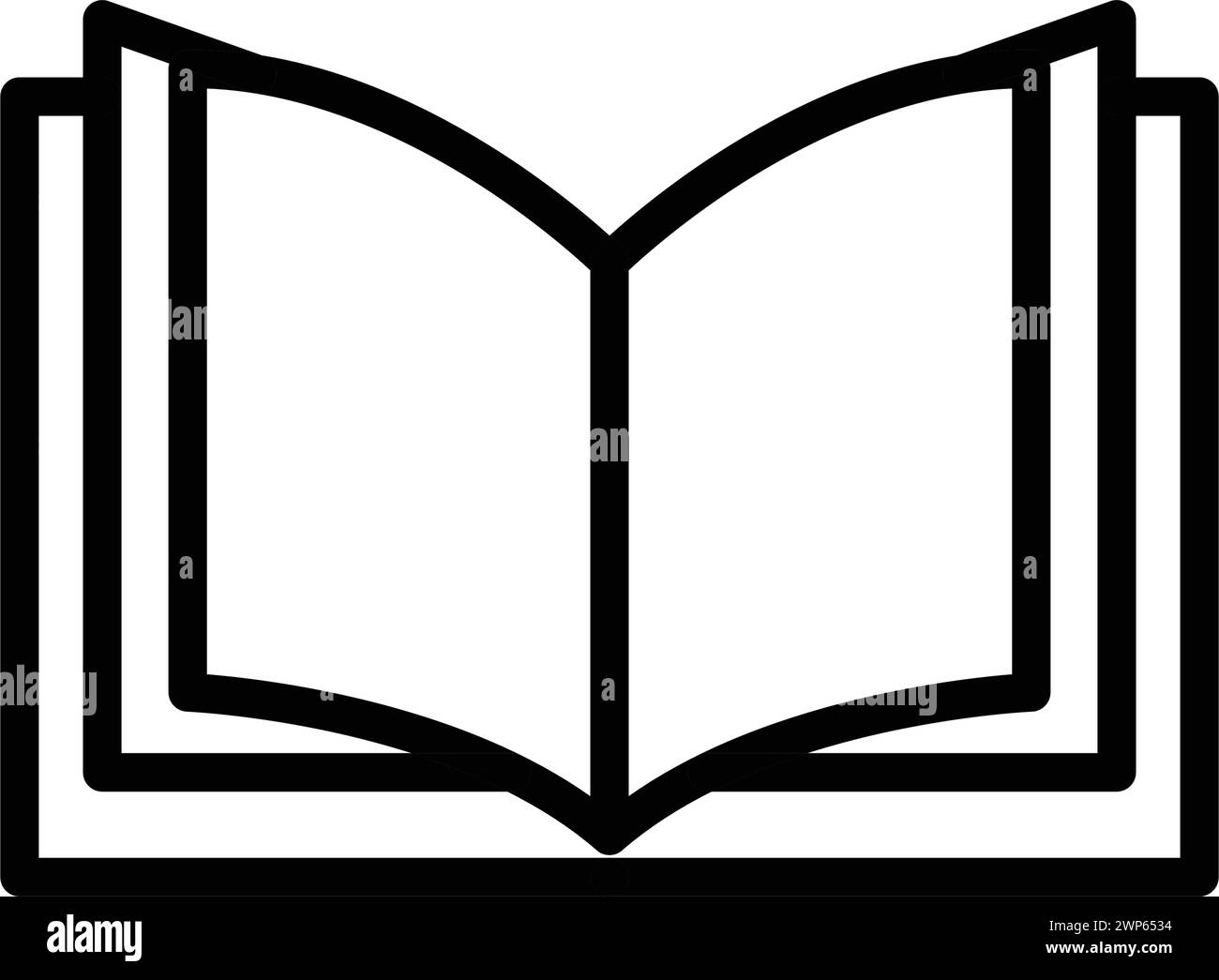 Open book icon line design template isolated Stock Vector Image & Art ...