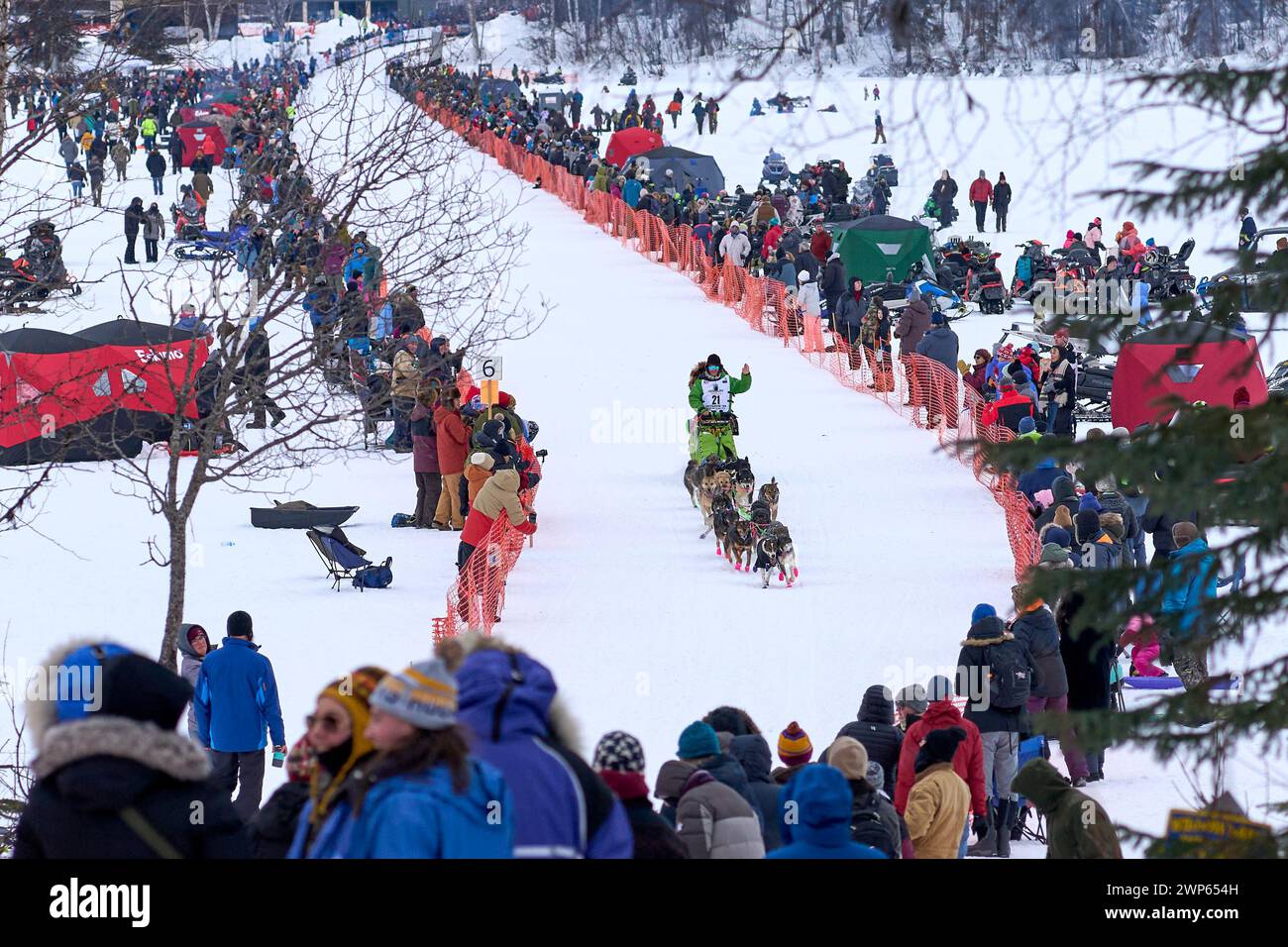 Anchorage, United States. 29th Feb, 2024. Defending champion Ryan ...
