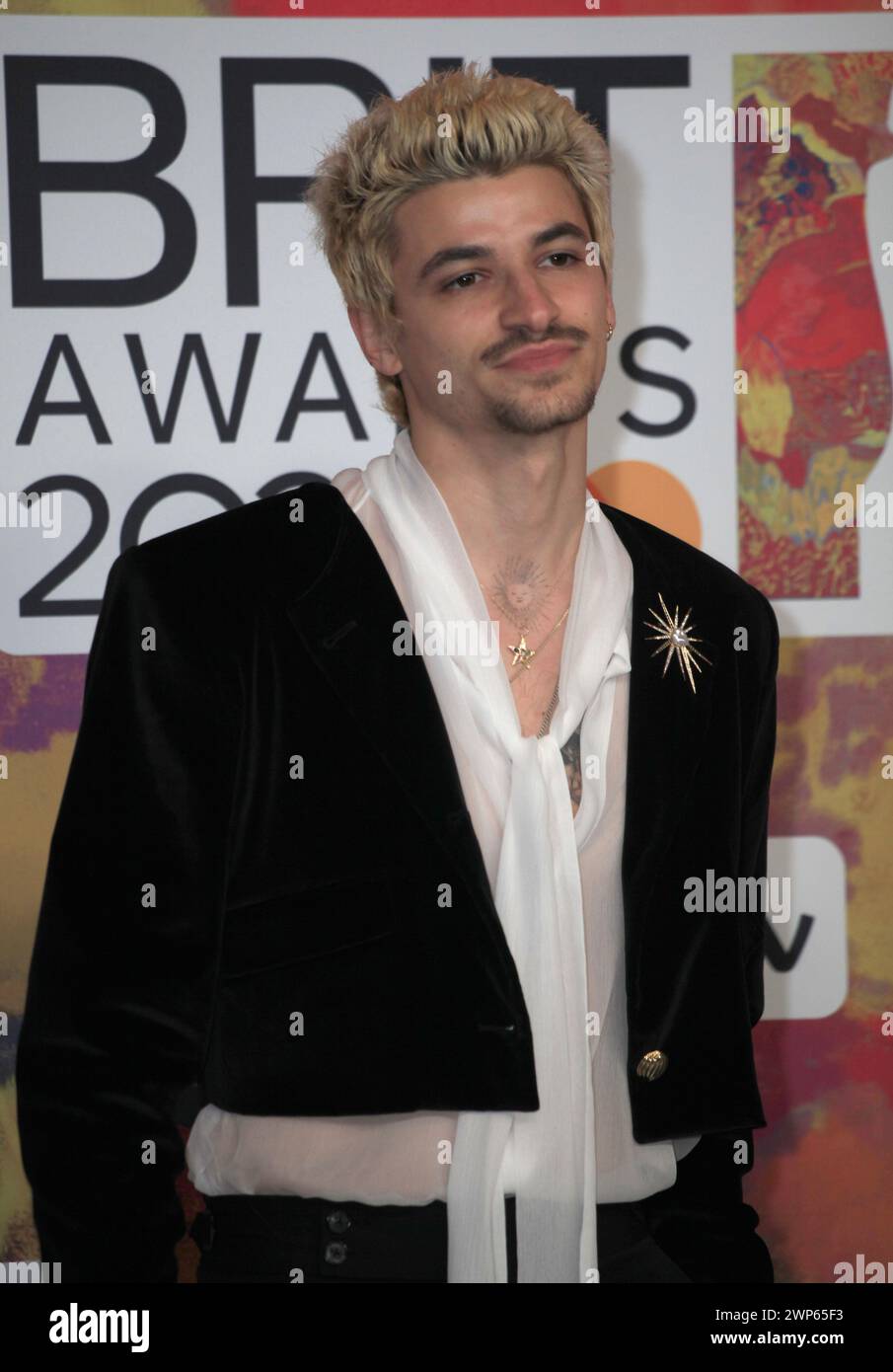 London, UK. Mike Sabath at the BRIT Awards 2024. The O2 Arena. 2nd ...