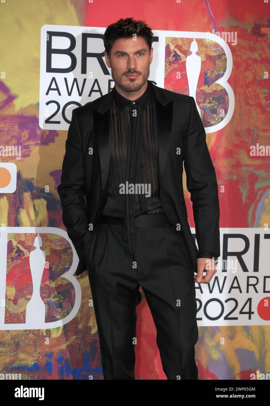 London, UK. Chris Appleton at the BRIT Awards 2024. The O2 Arena. 2nd ...