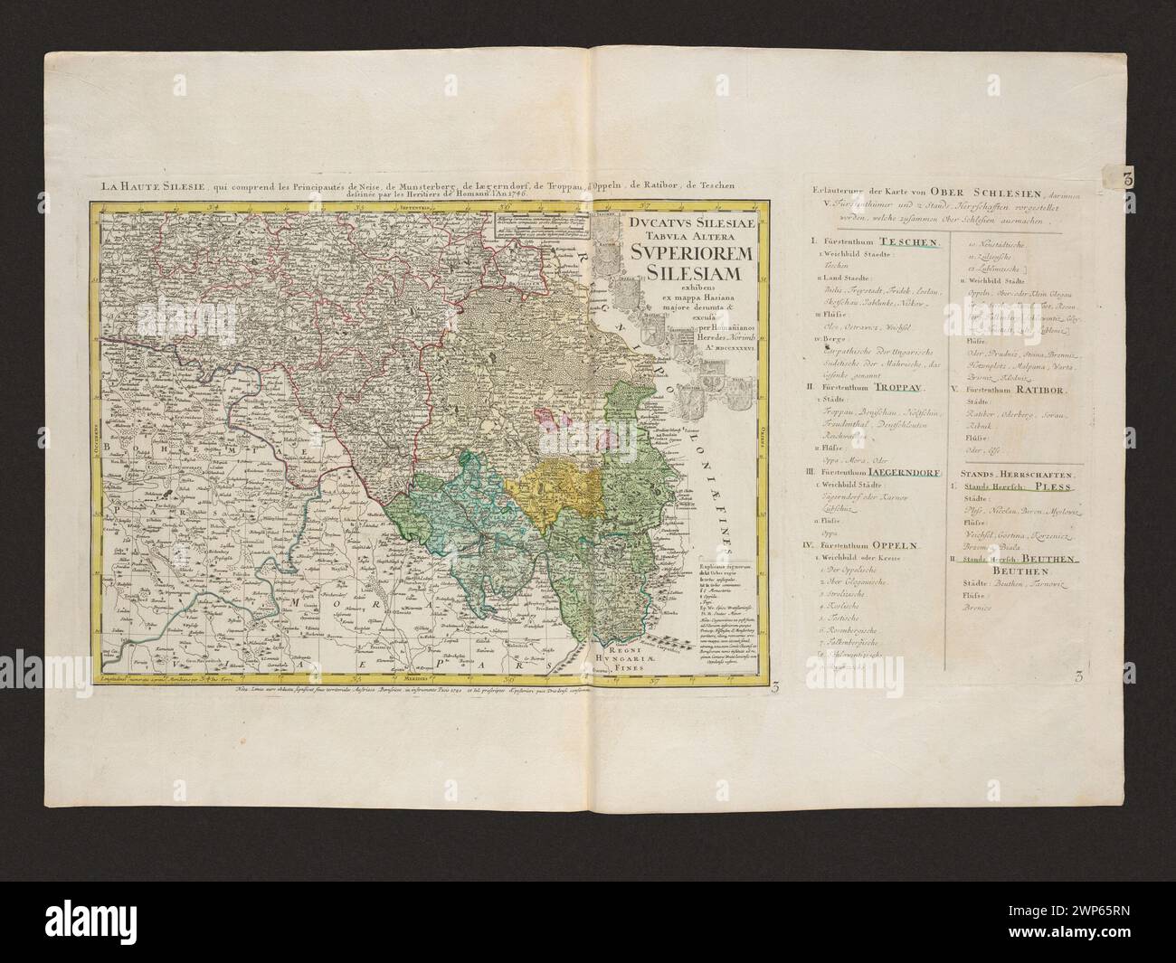 Teschen map hi-res stock photography and images - Alamy