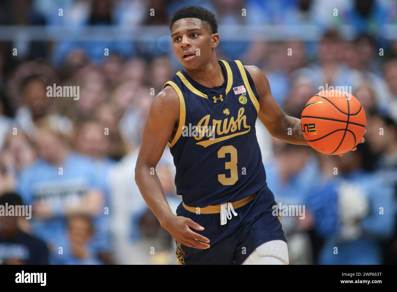CHAPEL HILL, NC - MARCH 05: Notre Dame Fighting Irish guard Markus ...
