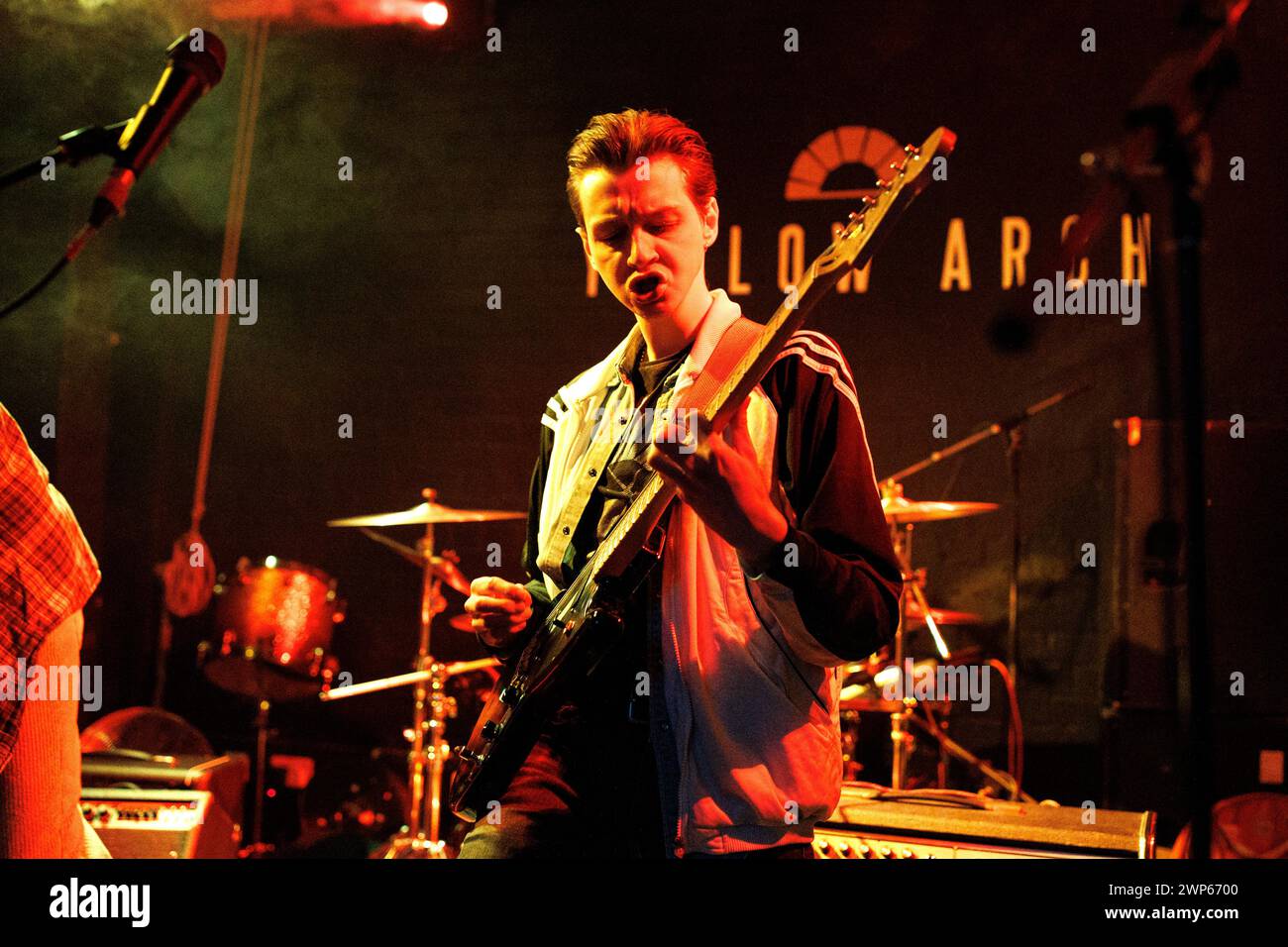 Harry Appleby of Nervous Pills performing live onstage at Yellow Arch ...