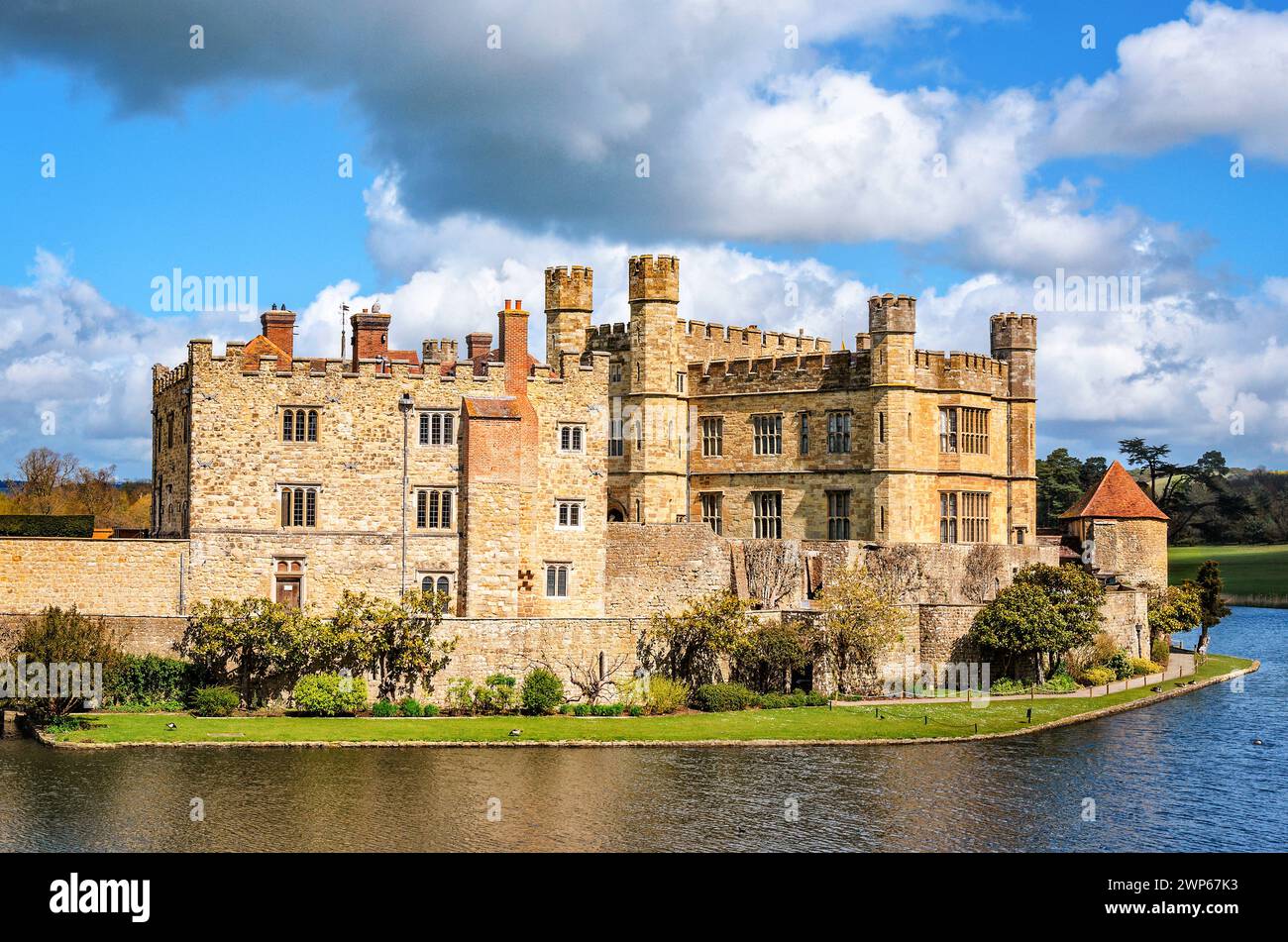 Maidstone, United Kingdom - April 27, 2012: Main building of Leeds ...