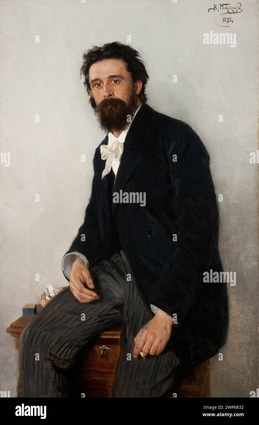Portrait of the painter Sergiusz Aleksiejewicz Korowin; Makovsky ...