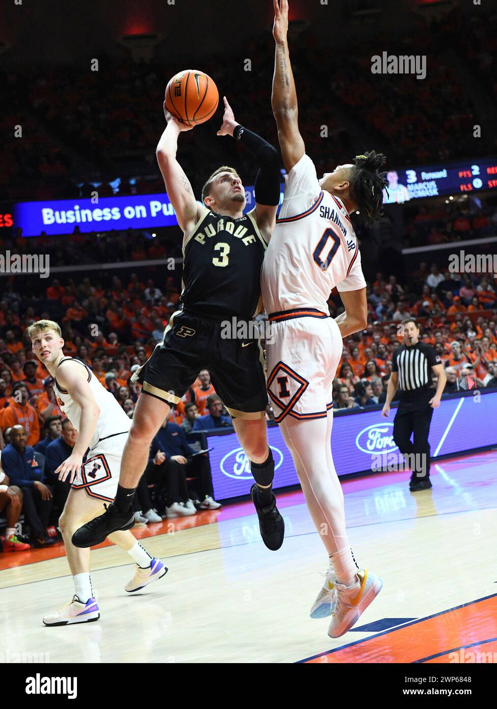 CHAMPAIGN, IL - MARCH 05: Purdue Boilermakers Guard Braden Smith (3 ...