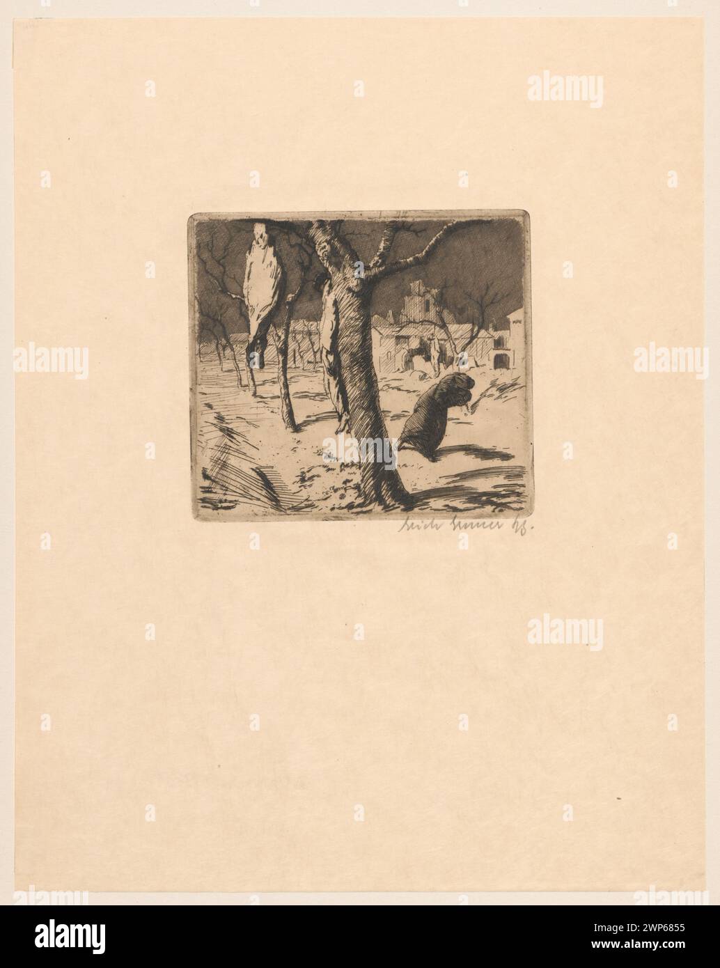 Board 10 by Erich Gruner (1915-1918) depicts executions by hanging ...