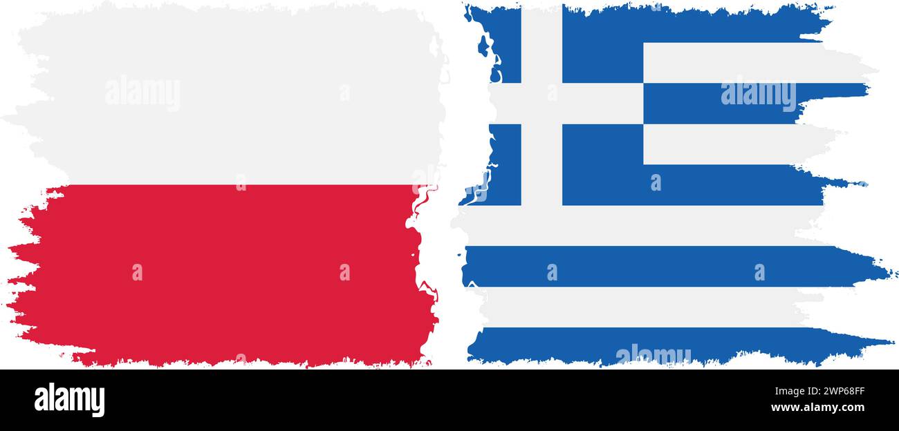 Poland greece flag hi-res stock photography and images - Alamy