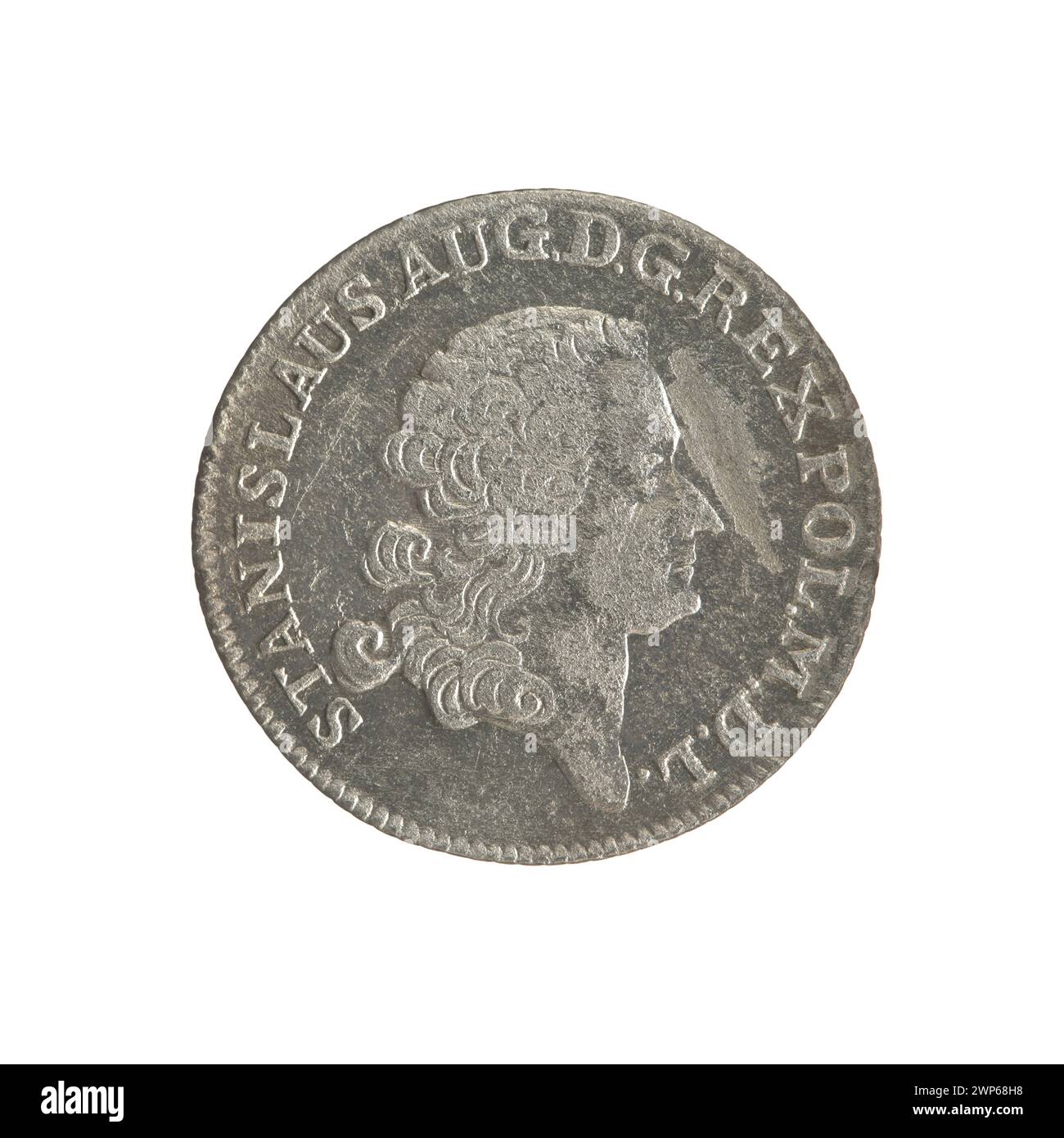 Silver crown coin (2 grosze) issued in 1766 under King Stanisław August ...