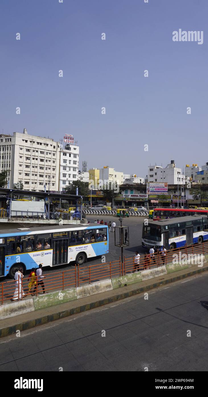 Majestic kempegowda bus terminal hi-res stock photography and images - Alamy