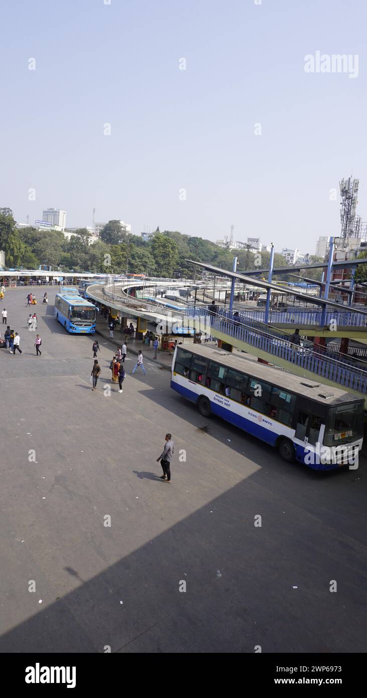 Majestic kempegowda bus terminal hi-res stock photography and images - Alamy