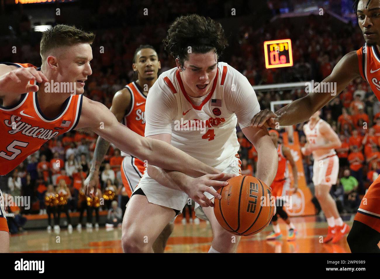 CLEMSON, SC - MARCH 05: Syracuse Orange guard Justin Taylor (5) and ...