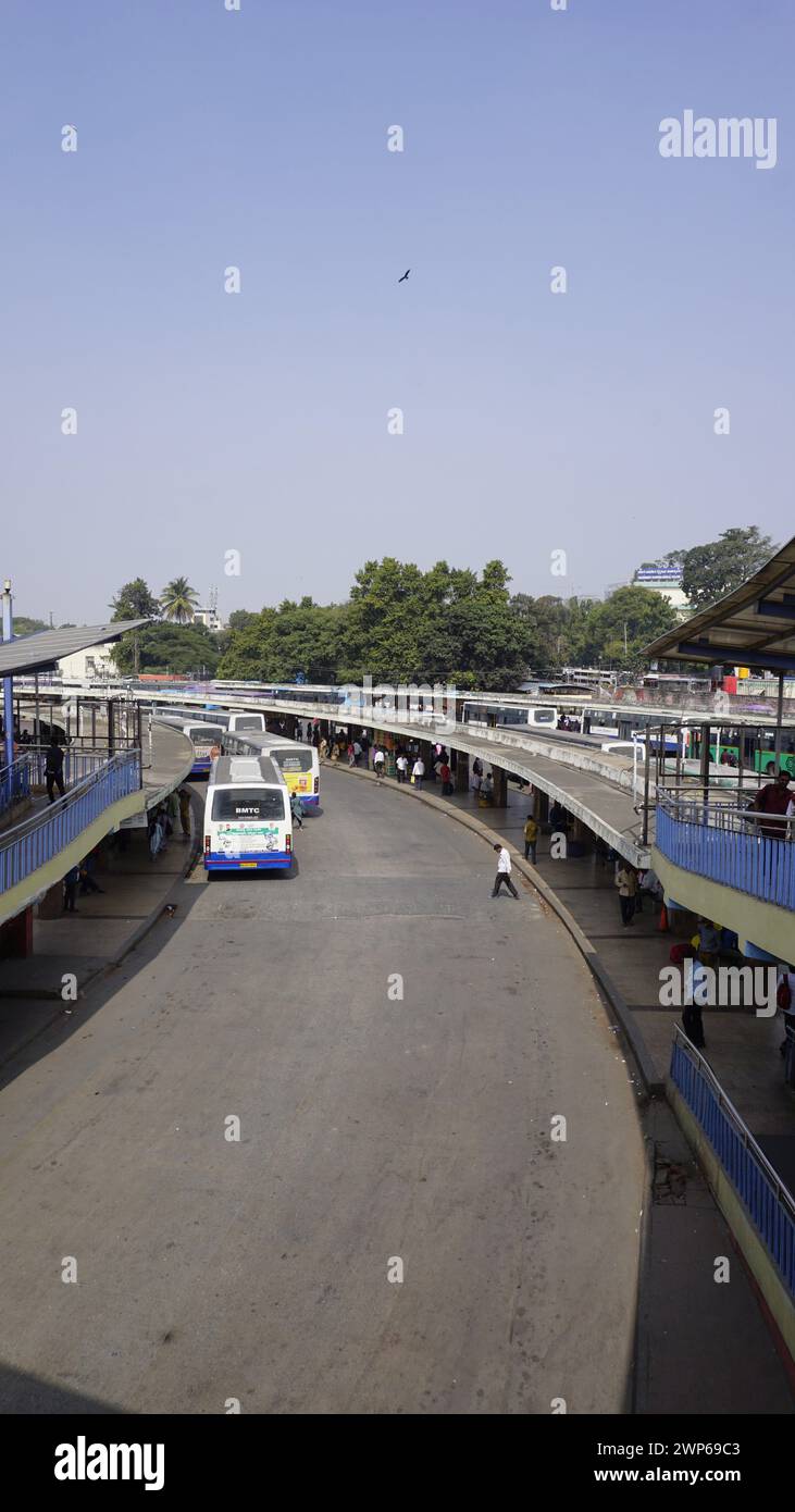 Majestic kempegowda bus terminal hi-res stock photography and images ...