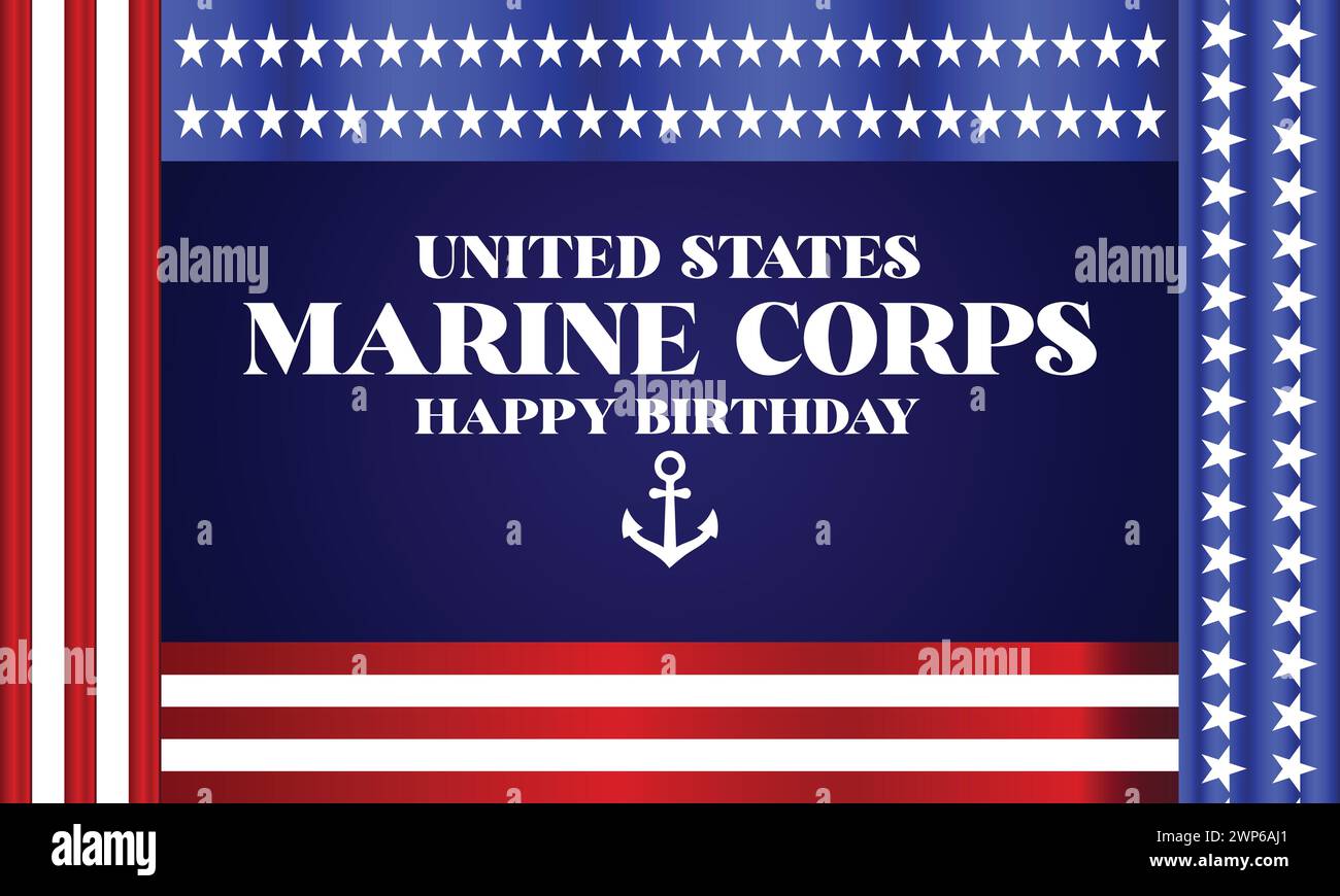 Marines birthday Stock Vector Images - Alamy