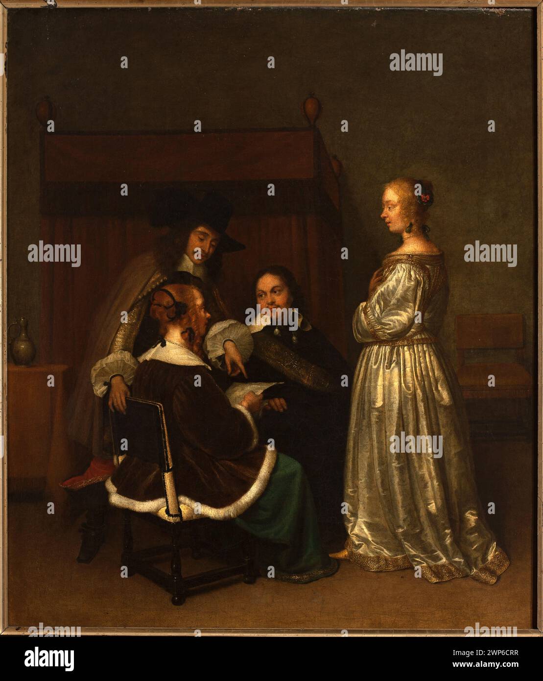 Reading a letter; Borch, Gerard Ter, II (1617-1681); XVII century (1600 ... Reading a letter; Borch, Gerard Ter, II (1617-1681); XVII century (1600 ...