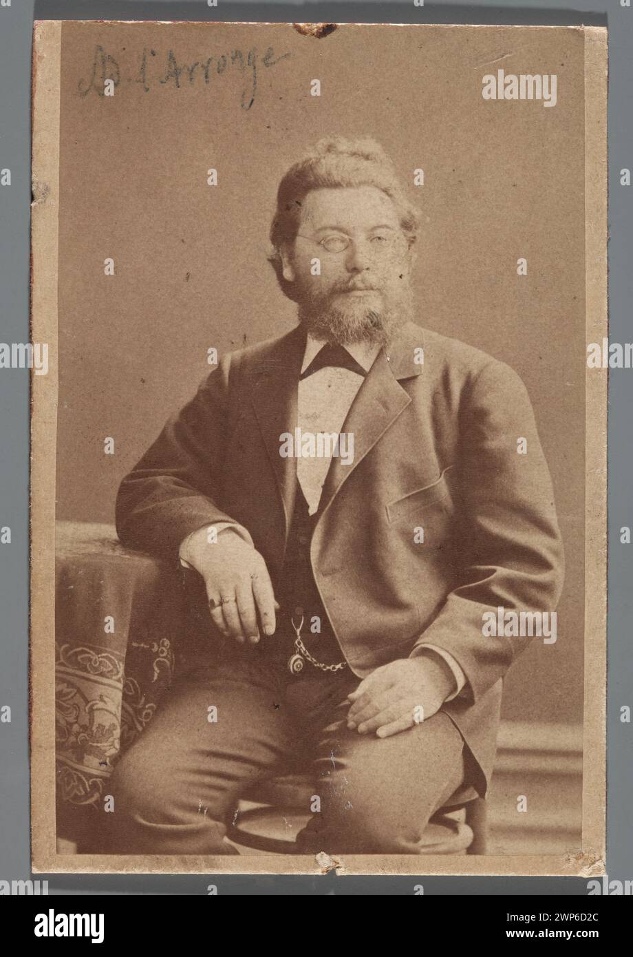 Portrait of Adolf L'Arronge (1838-1908), German musician, conductor (to ...