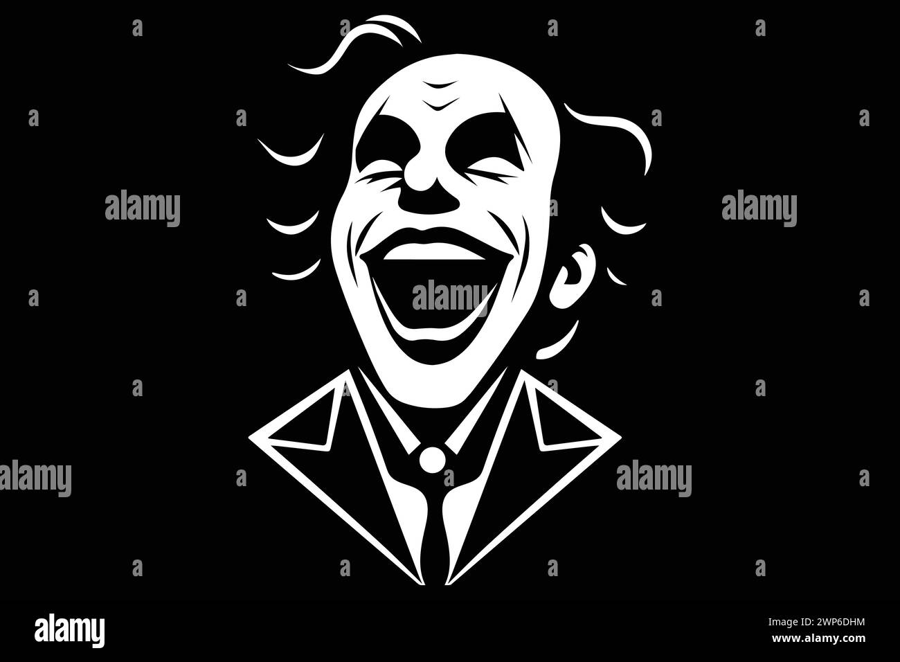 Laughing bold Stock Vector Images - Alamy