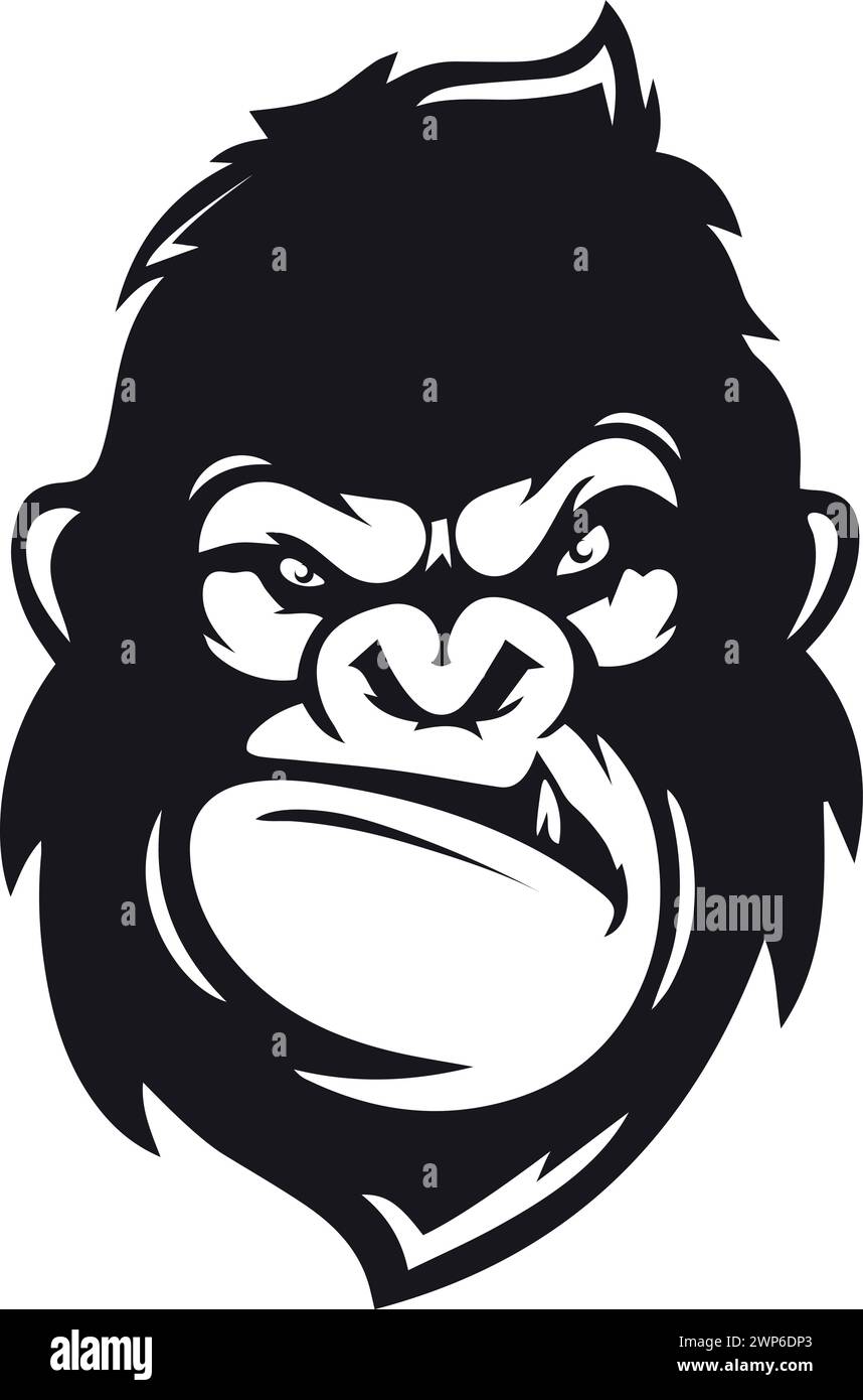 Stylized gorilla logo hi-res stock photography and images - Alamy