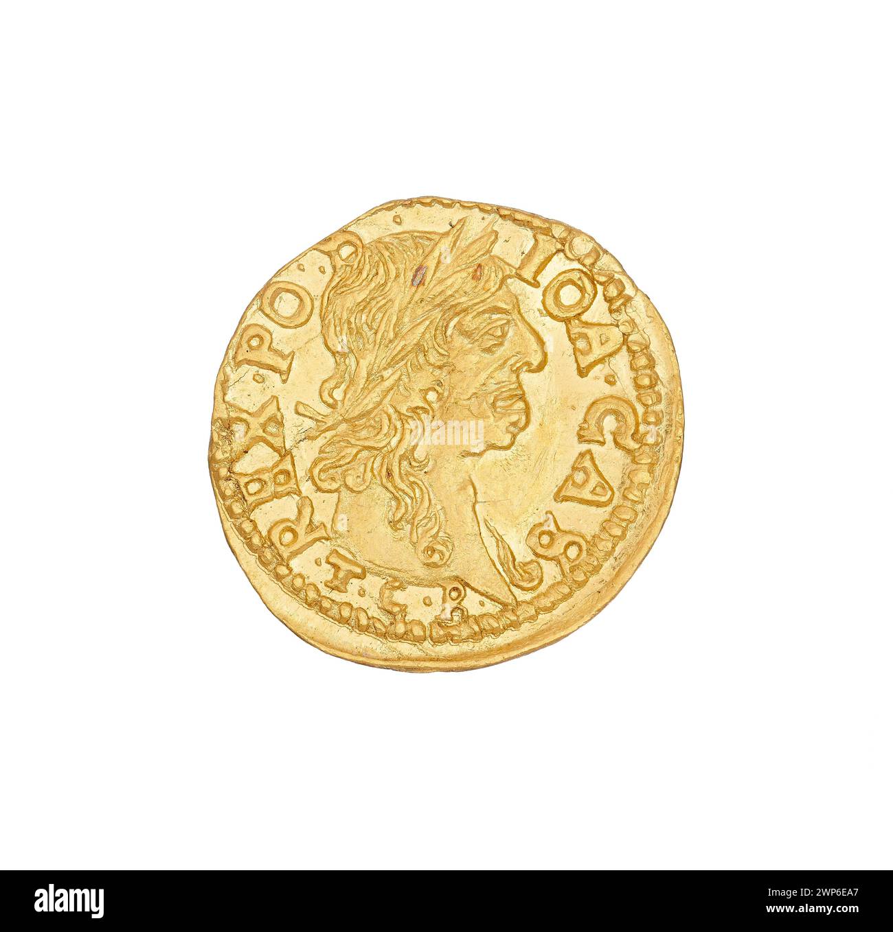 Lithuanian ducat coin issued under King John II Kazimierz Waza in 1665 ...