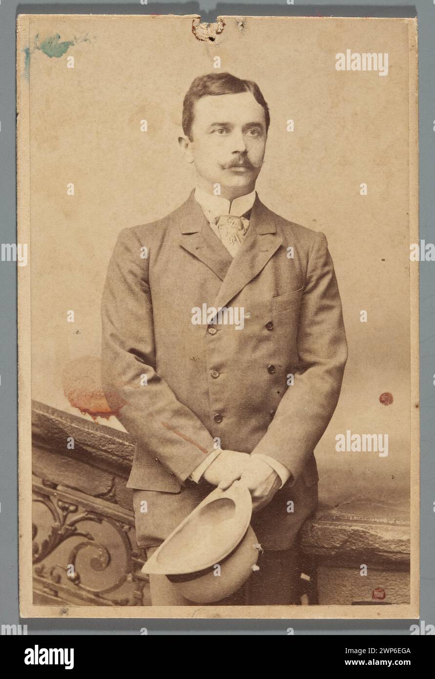 Portrait of Seweryn Nowicki (around 1858-1911), Piwak, actor (to his ...