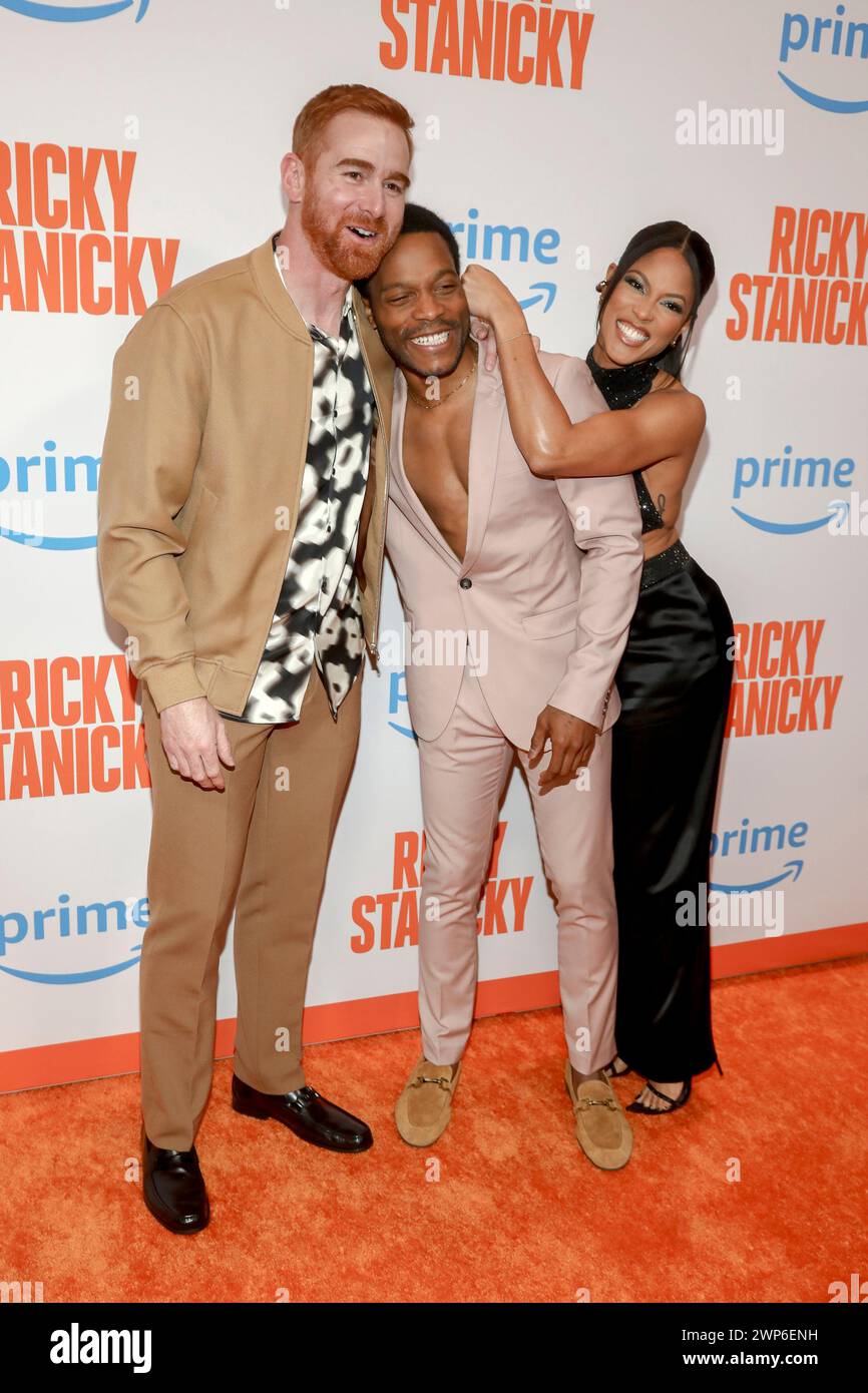 Actors Andrew Santino, from left, Jermaine Fowler and Lex Scott Davis ...