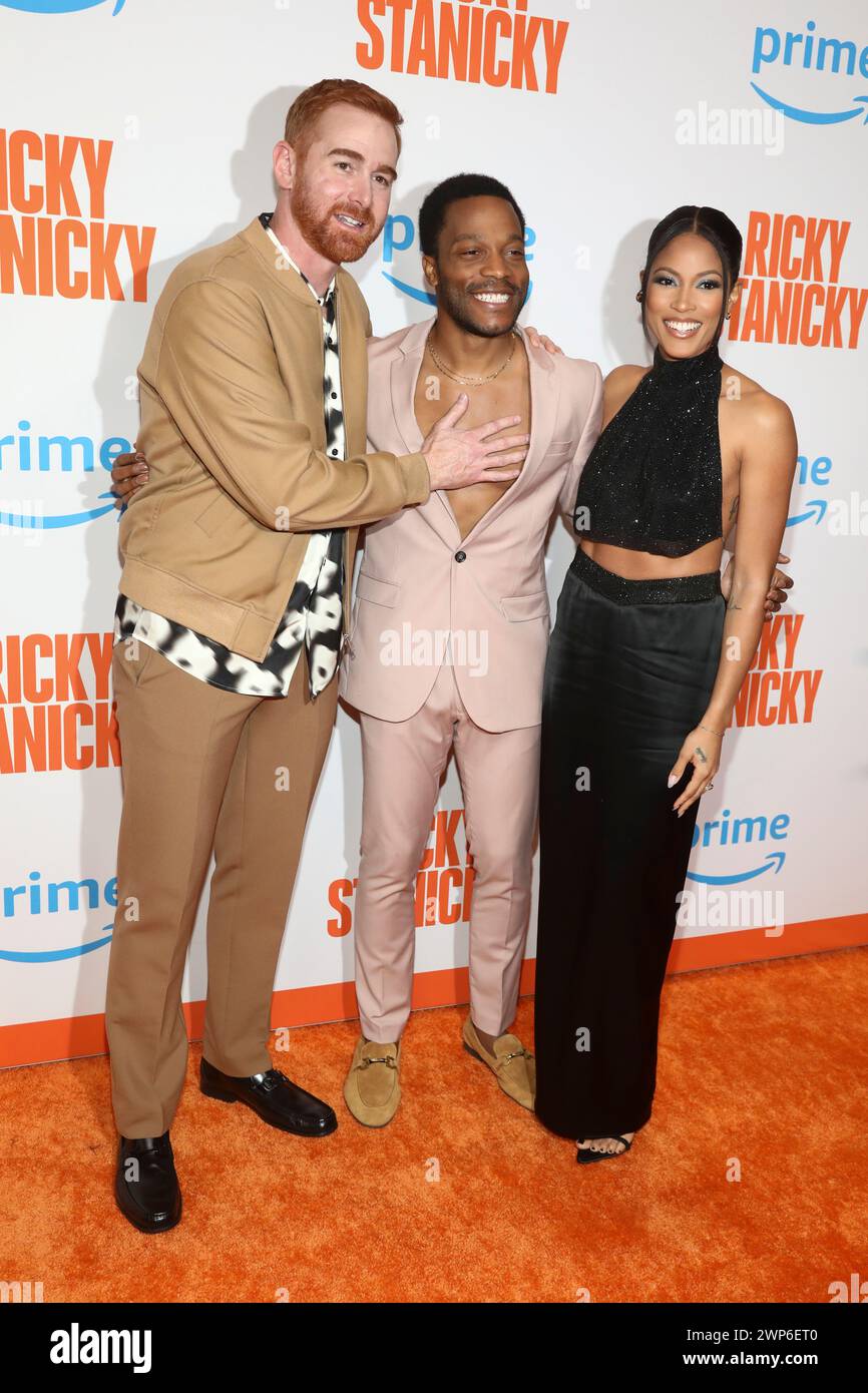 Actors Andrew Santino, from left, Jermaine Fowler and Lex Scott Davis ...