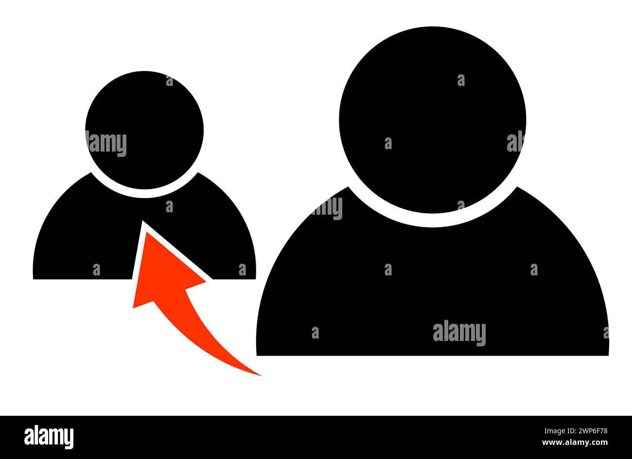 Refer icon. People referral sign. Business communication symbol ...