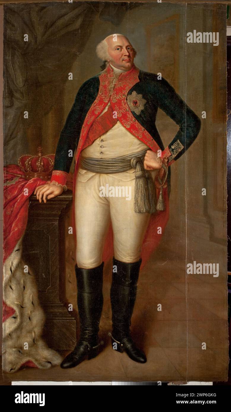 Portrait of Fryderyk Wilhelm II - King of Prussia (1744-1797), from the ...