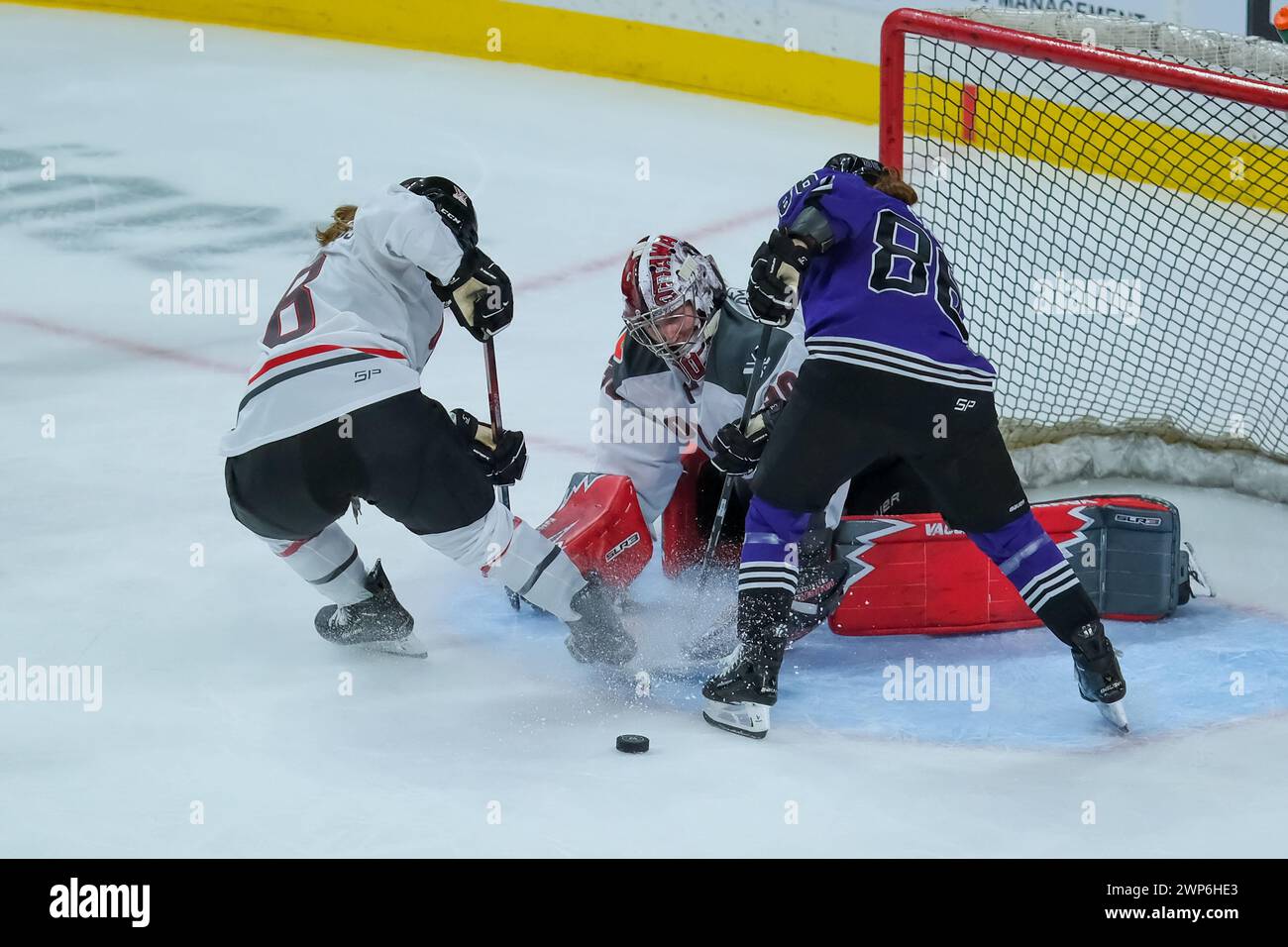 St. Paul, Minnesota, USA. 5th Mar, 2024. Minnesota Forward MICHELA CAVA ...