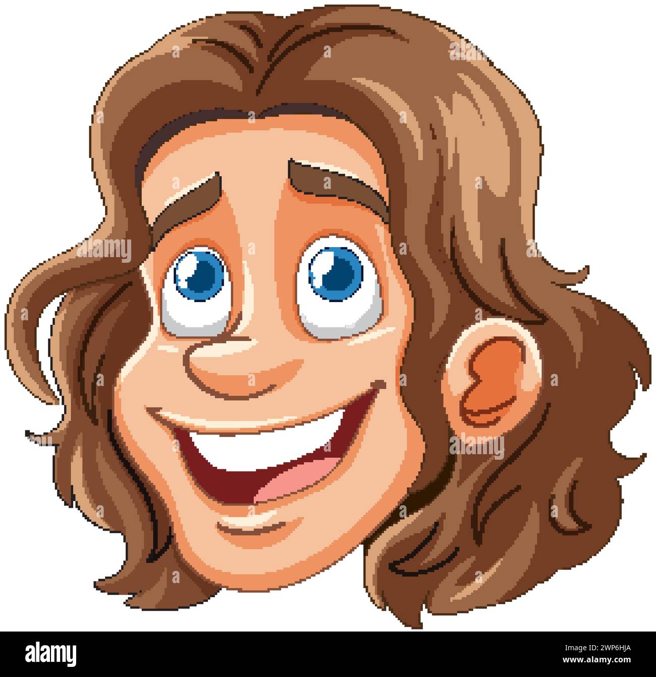 Vector illustration of a happy, smiling man Stock Vector Image & Art ...