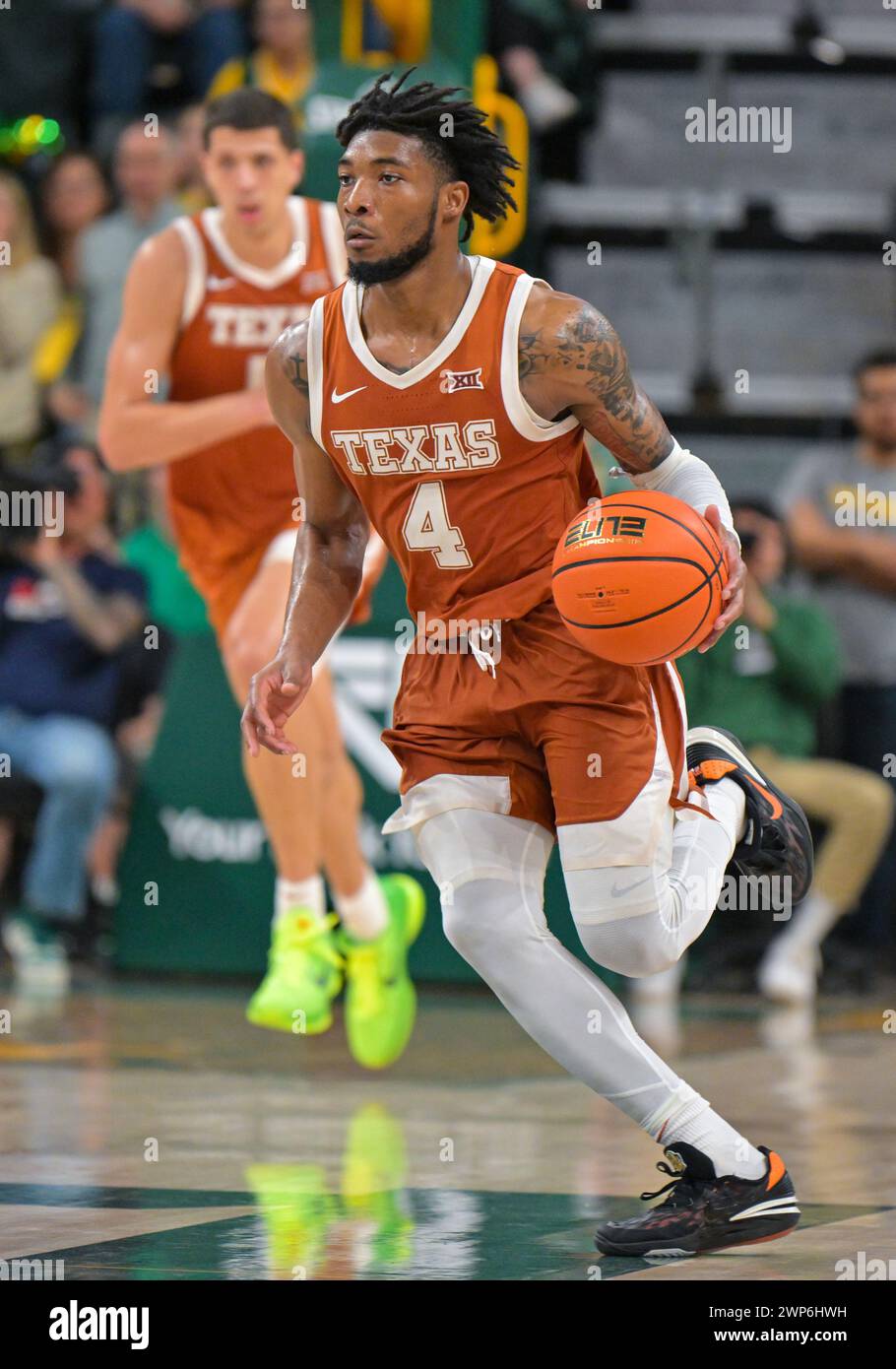 Waco, Texas, USA. 4th Mar, 2024. Texas Longhorns guard Tyrese Hunter (4 ...