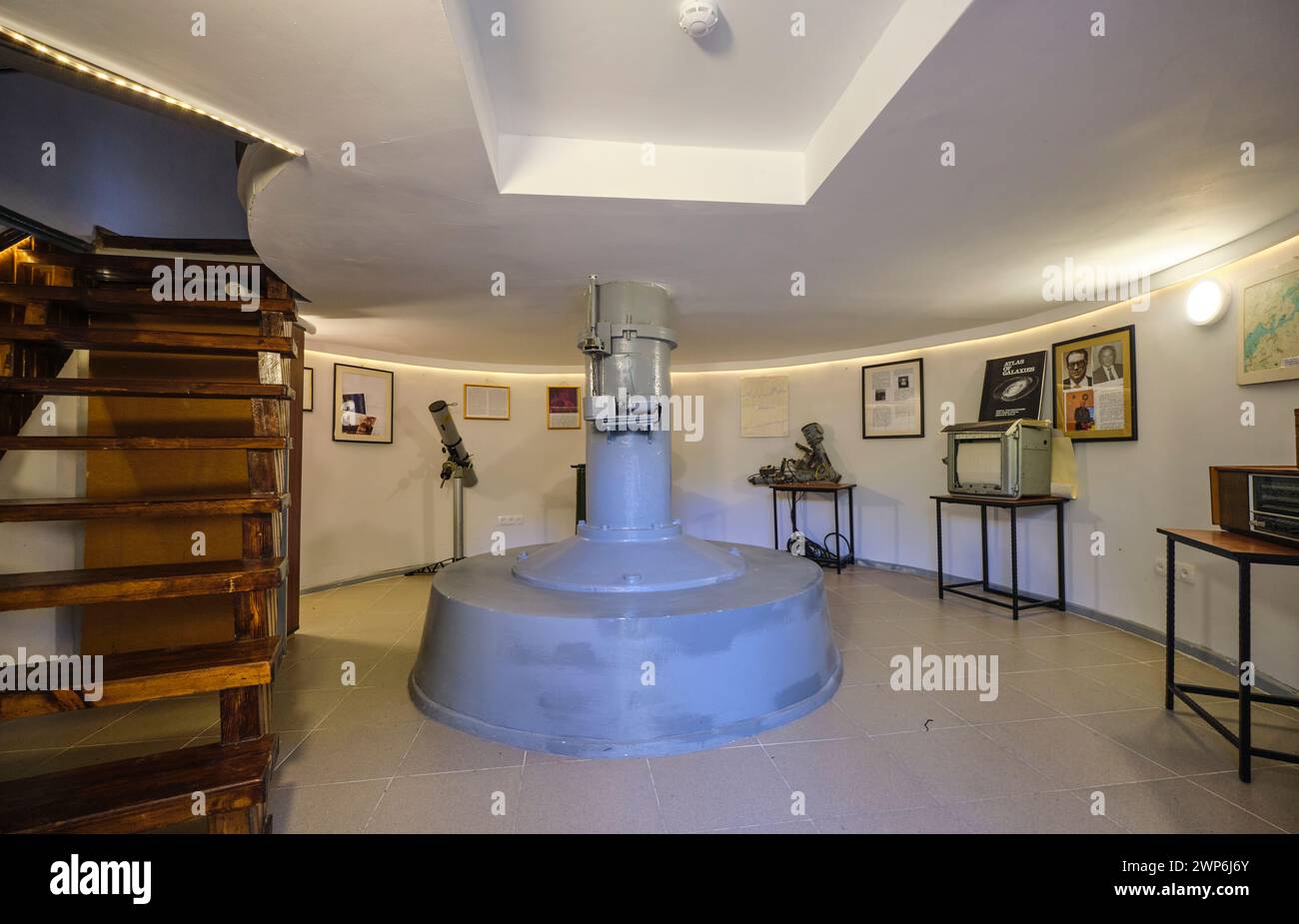 In the floor below the main observation level, the view of the base of ...