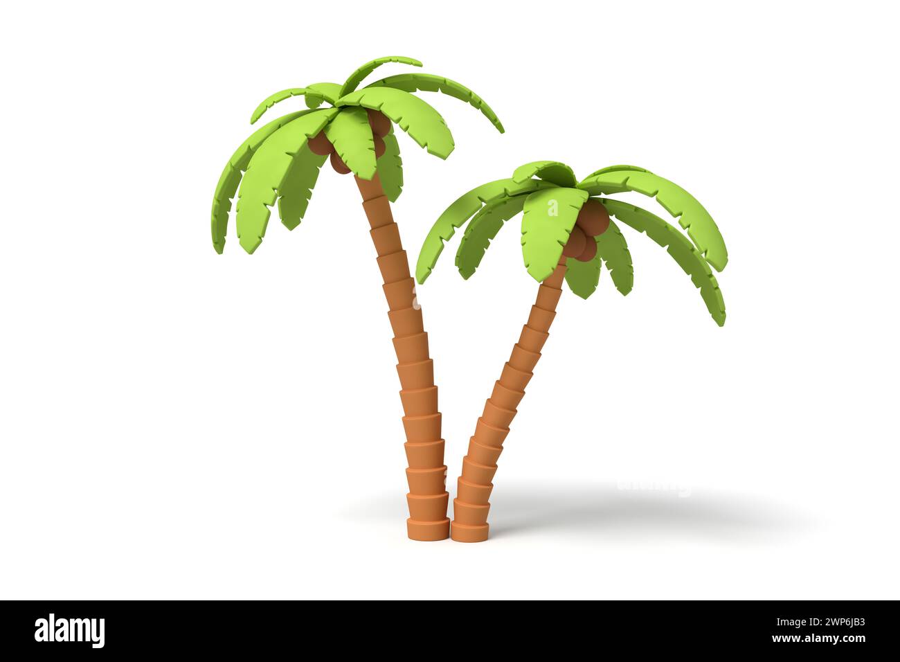 Palm trees tropical garden Cut Out Stock Images & Pictures - Alamy