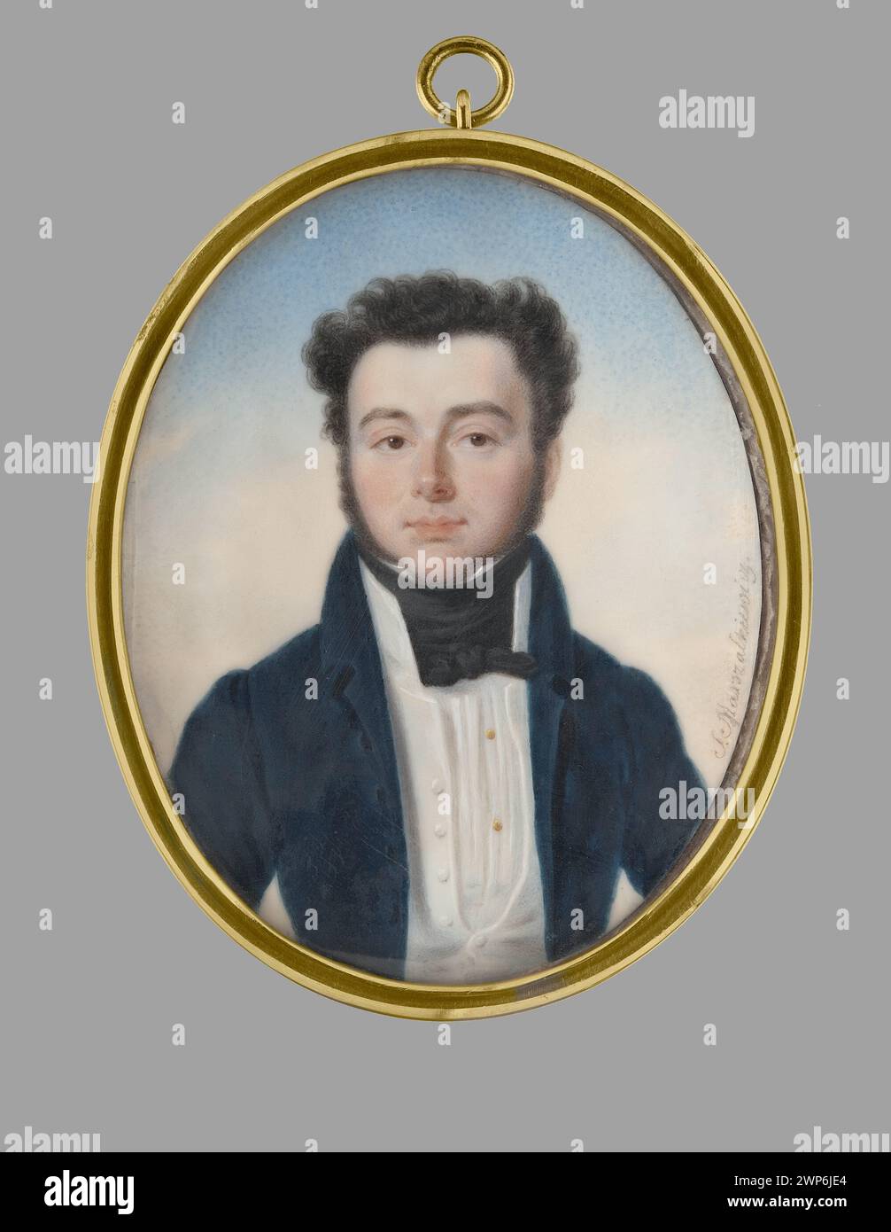 Portrait of the young man; Marsza Kiewicz, Stanis AW (1789-1872); 1830 ...